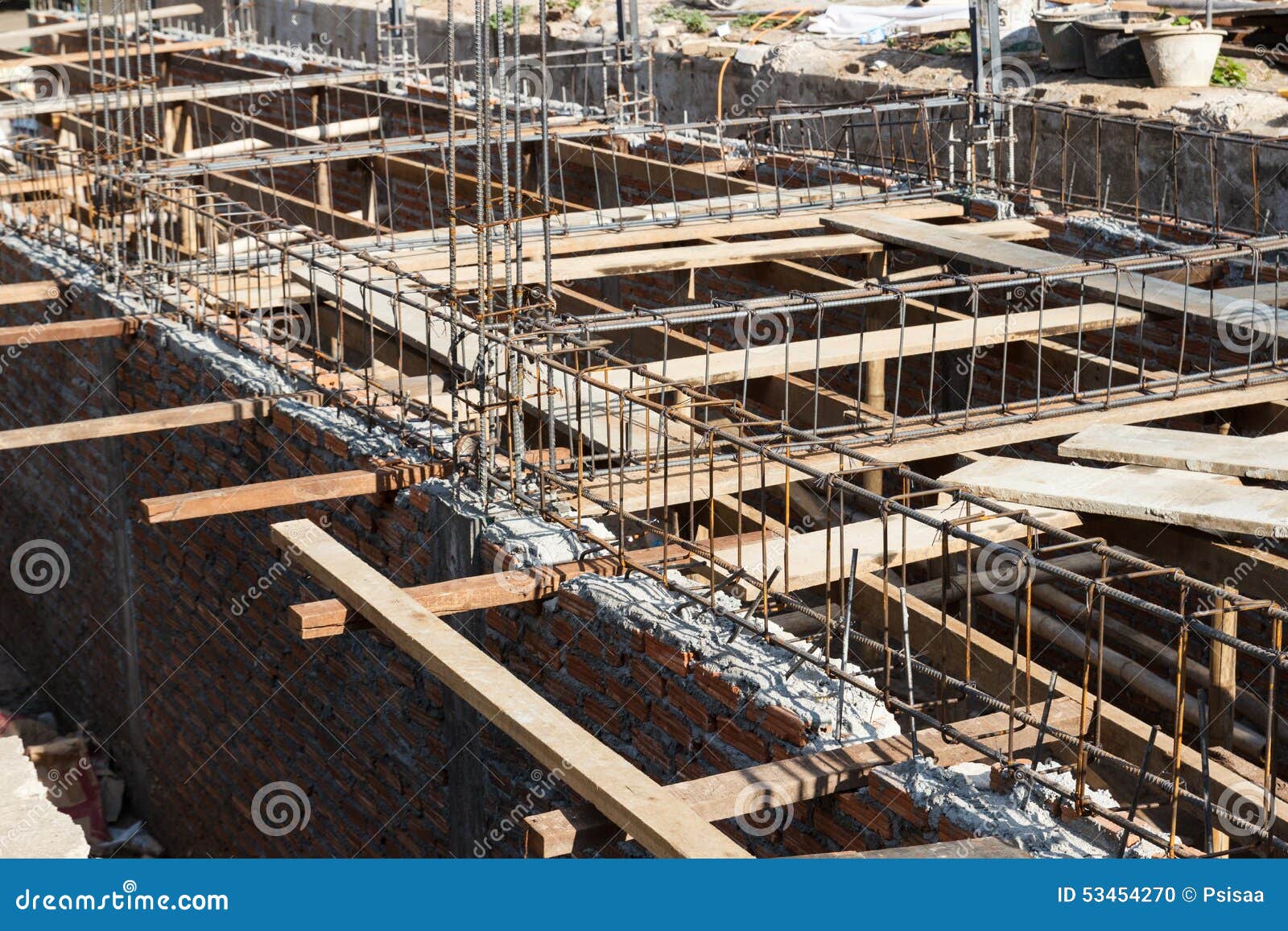 The Underground Floor is Under Construction Stock Photo - Image of ...