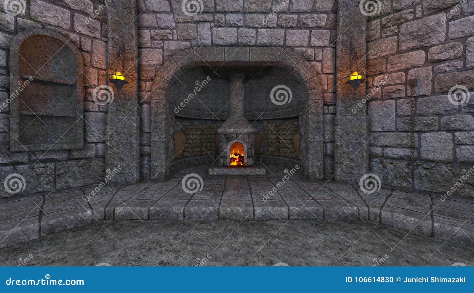Underground fortress stock illustration. Illustration of stone - 106614830