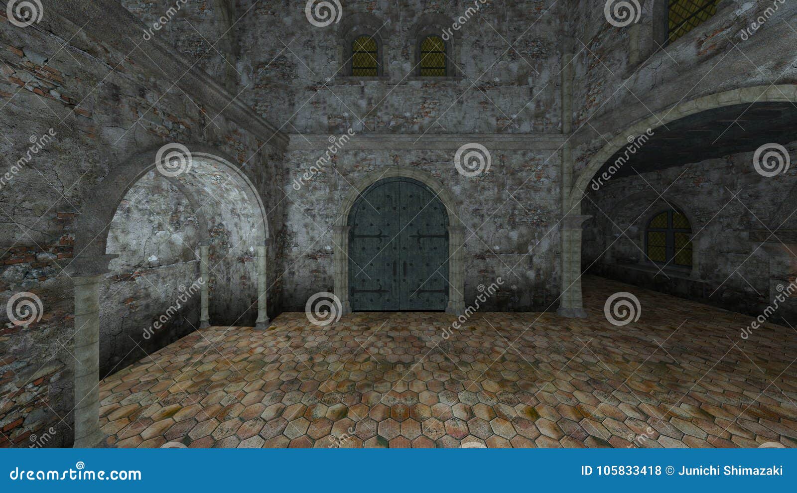 Underground fortress stock illustration. Illustration of castle - 105833418