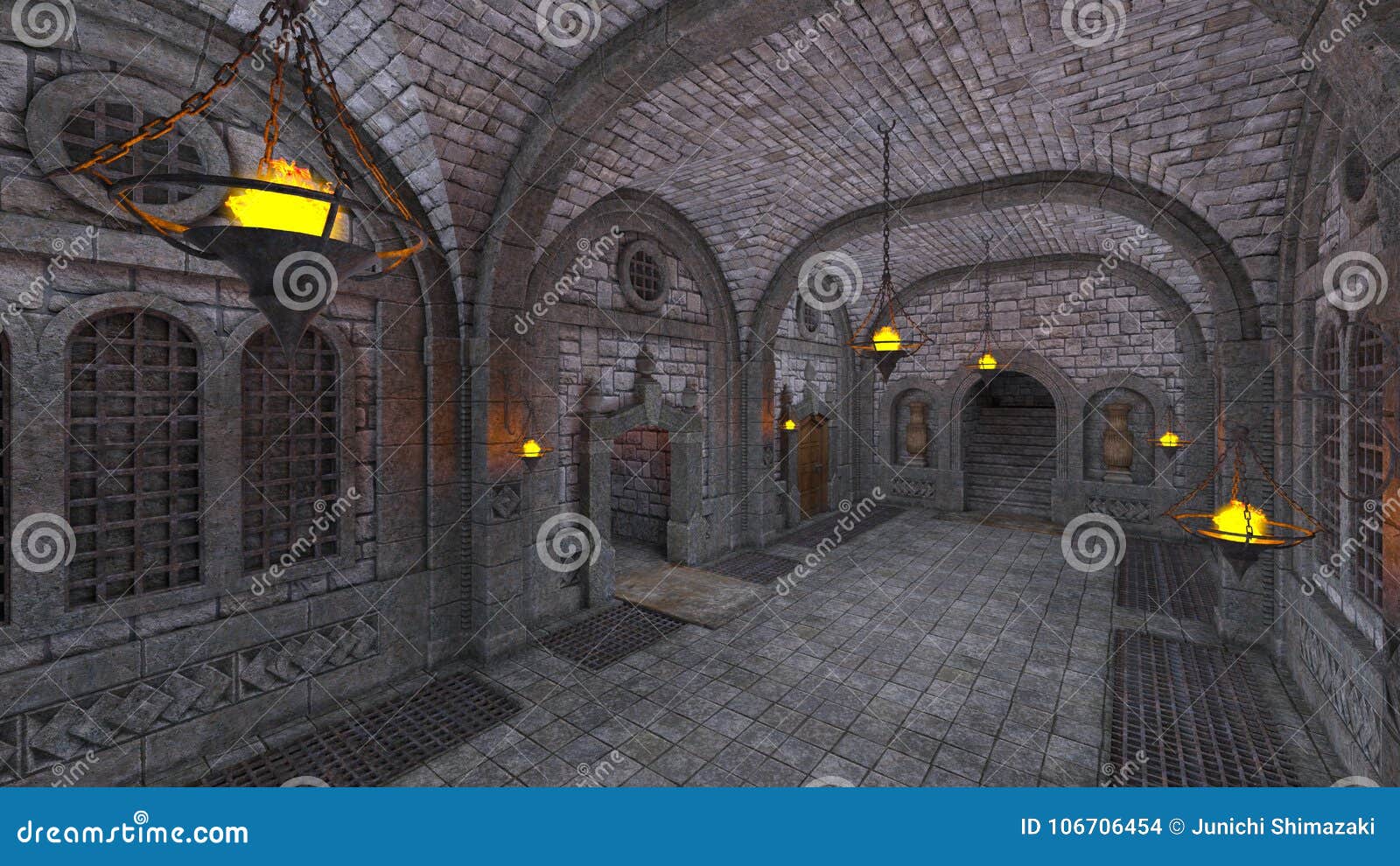 Underground fortress stock illustration. Illustration of stone - 106706454