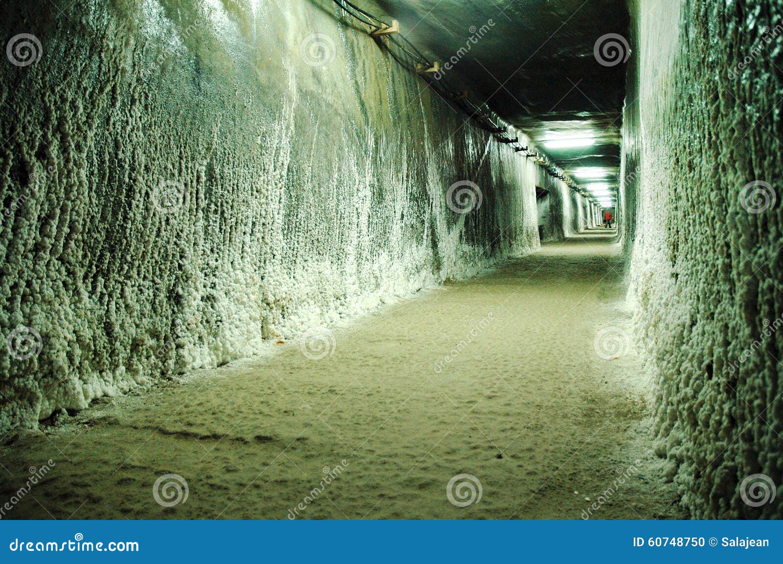 Underground Gallery in a Salt Mine Stock Photo - Image of extraction ...