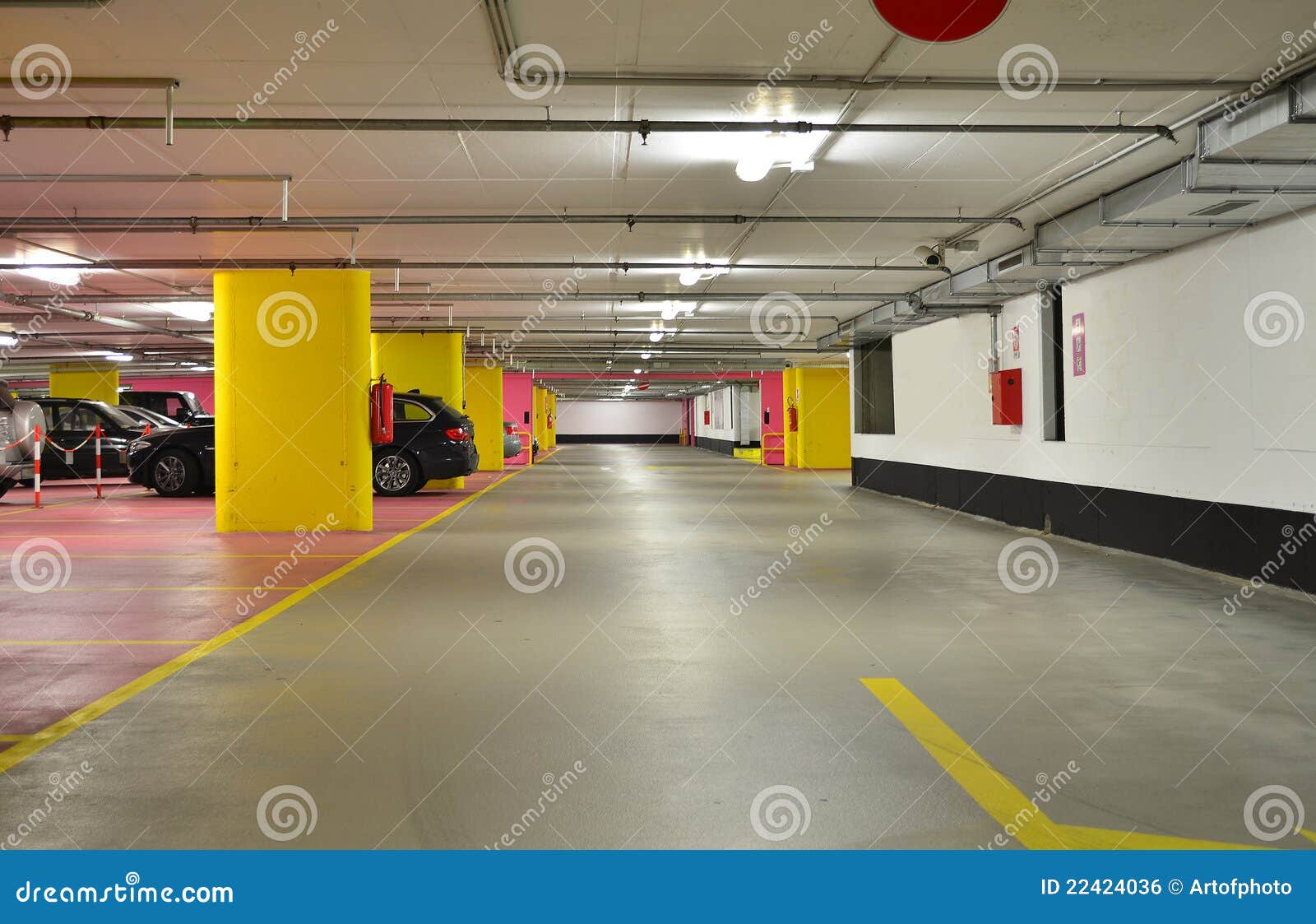 Underground garage stock photo. Image of large, basement - 22424036