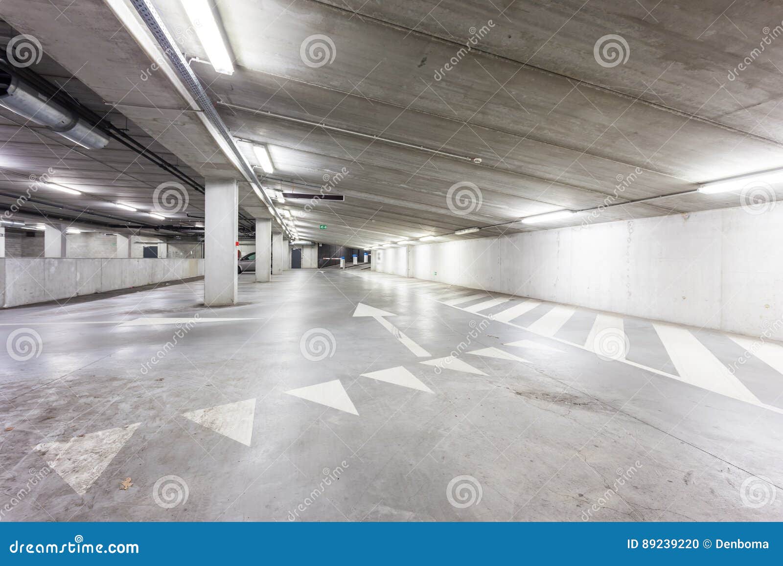 An underground garage stock photo. Image of shopping - 89239220