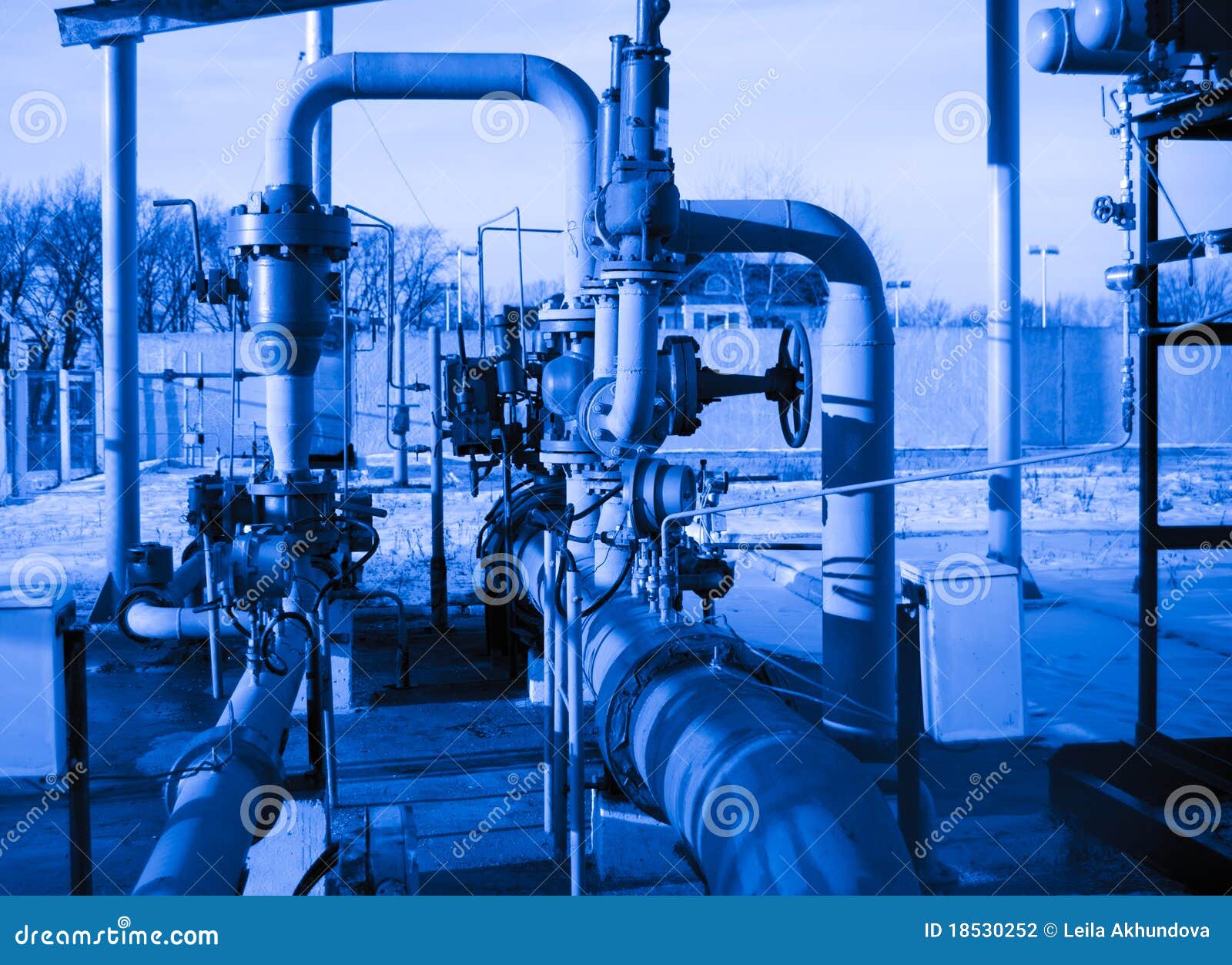 Underground Gas Storage Station Stock Photo - Image of petroleum ...