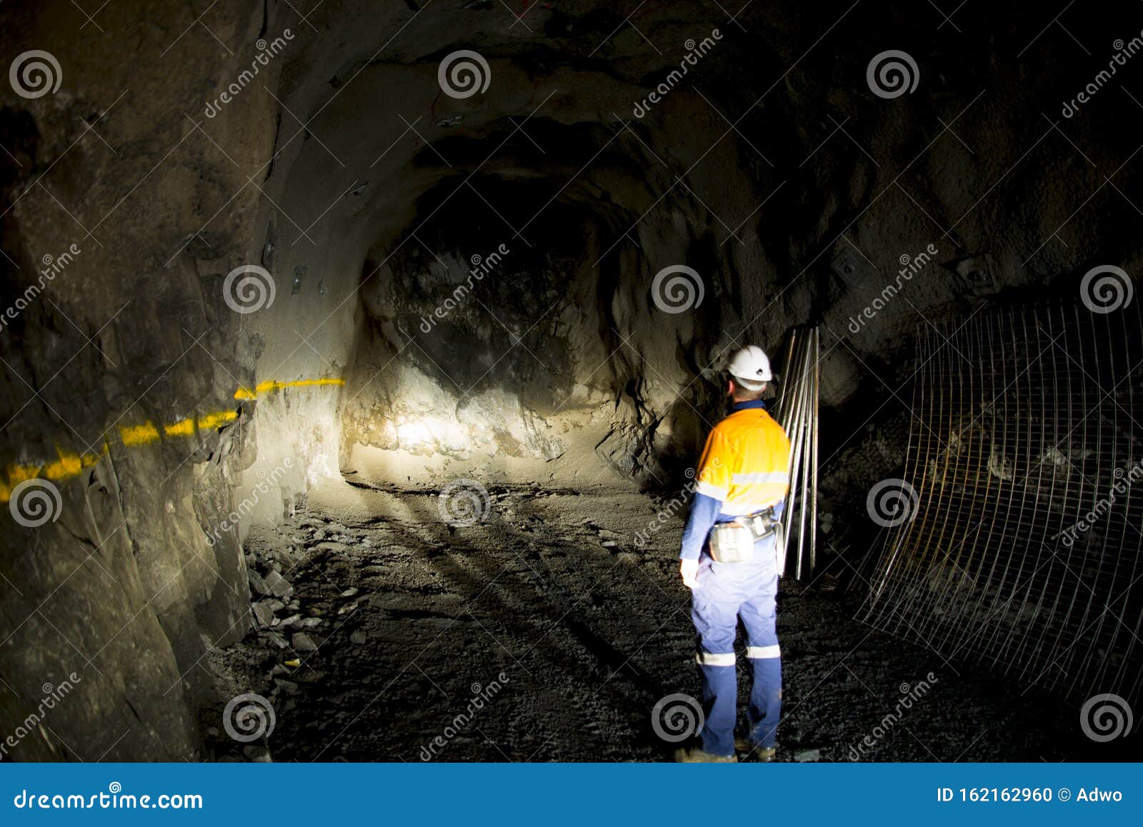 Underground Geologist stock photo. Image of industry - 162162960