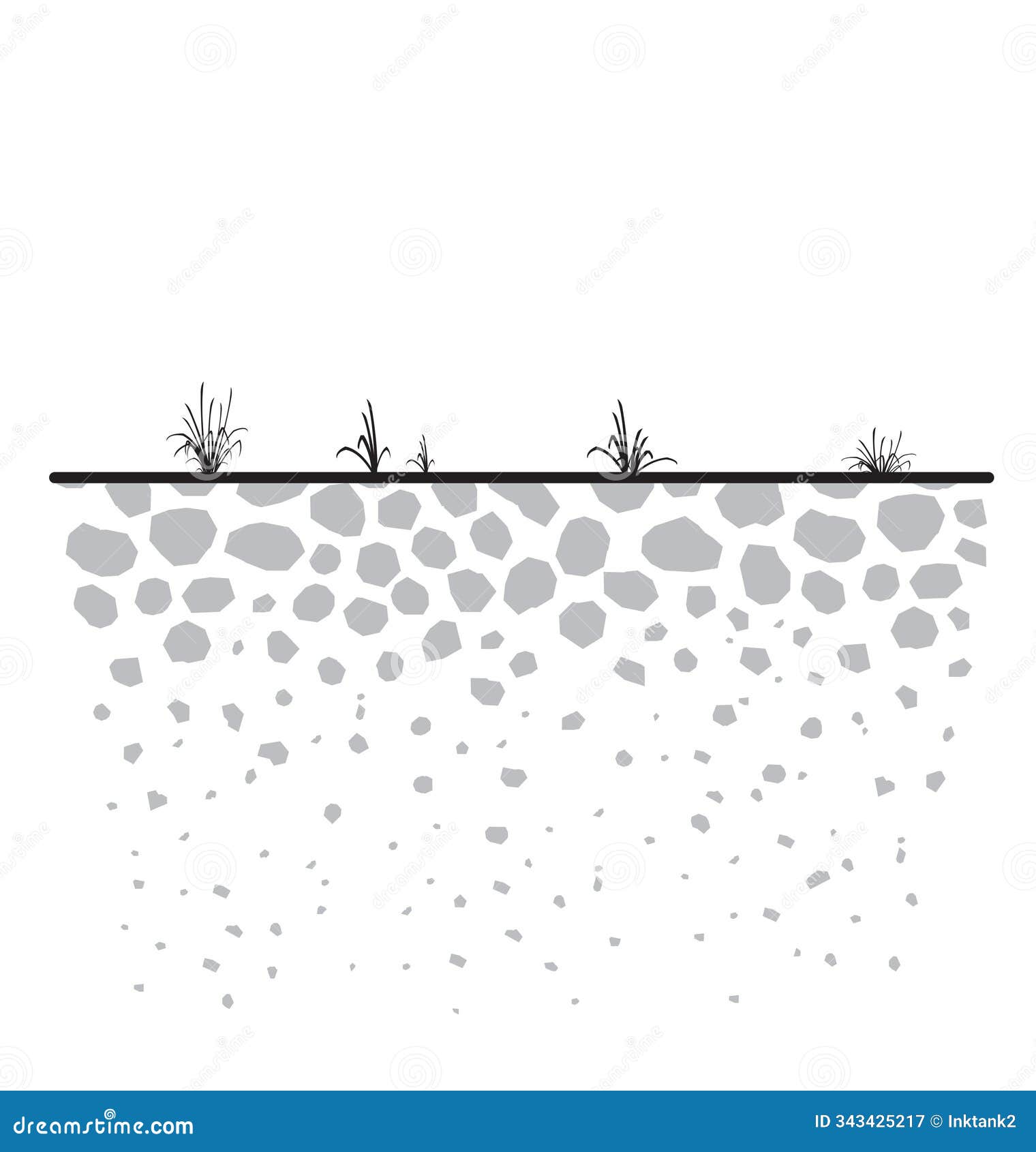 Underground Ground Cross Section Stock Vector - Illustration of simple ...