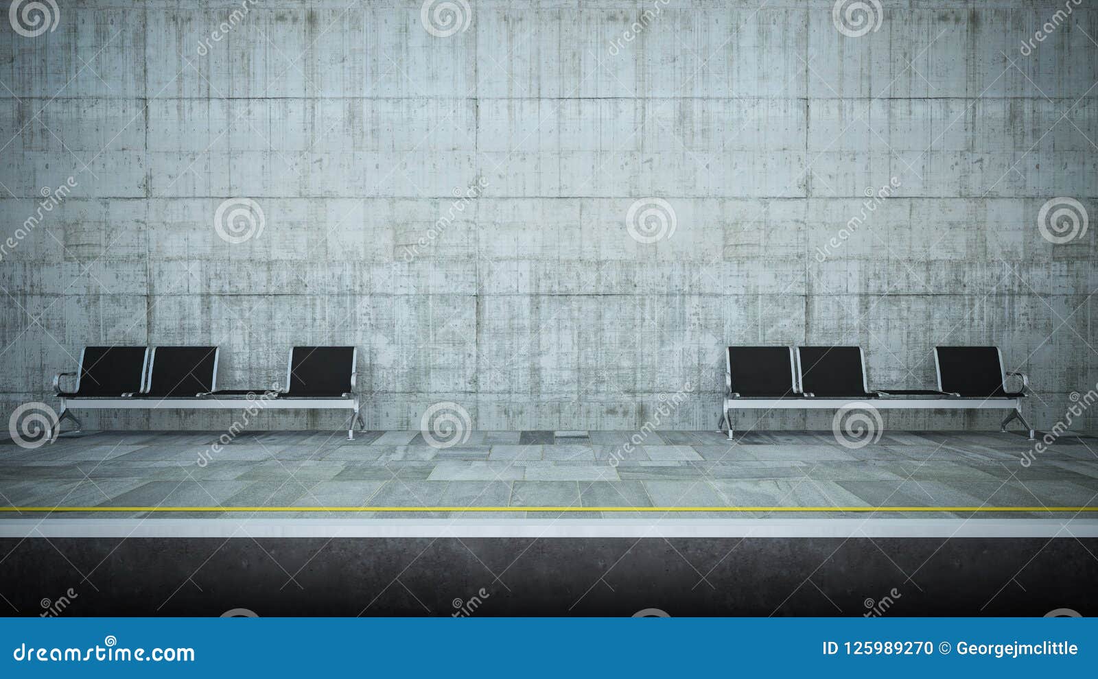 Underground Hall with Seats Stock Illustration - Illustration of ...
