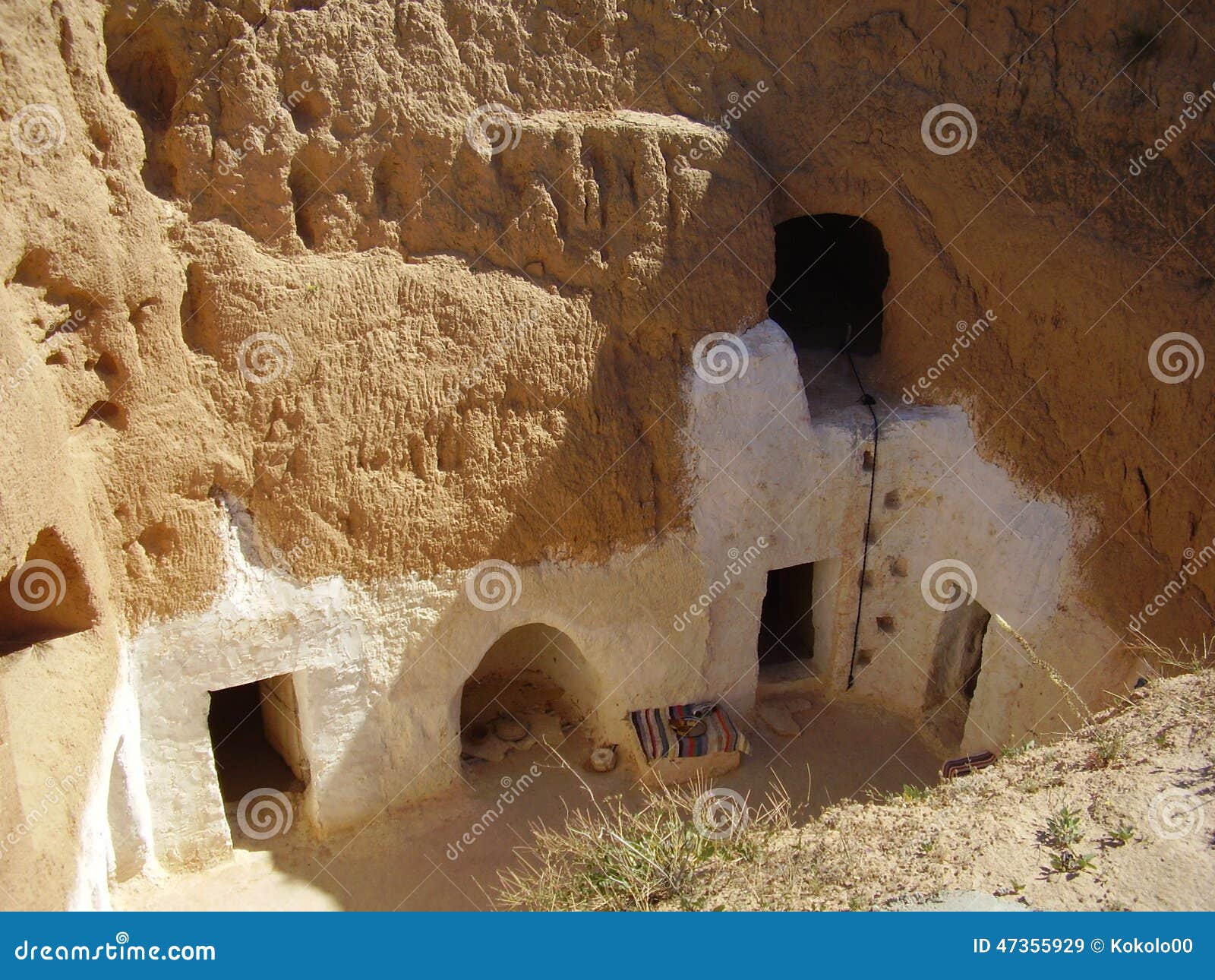 Underground house stock image. Image of people, rock - 47355929