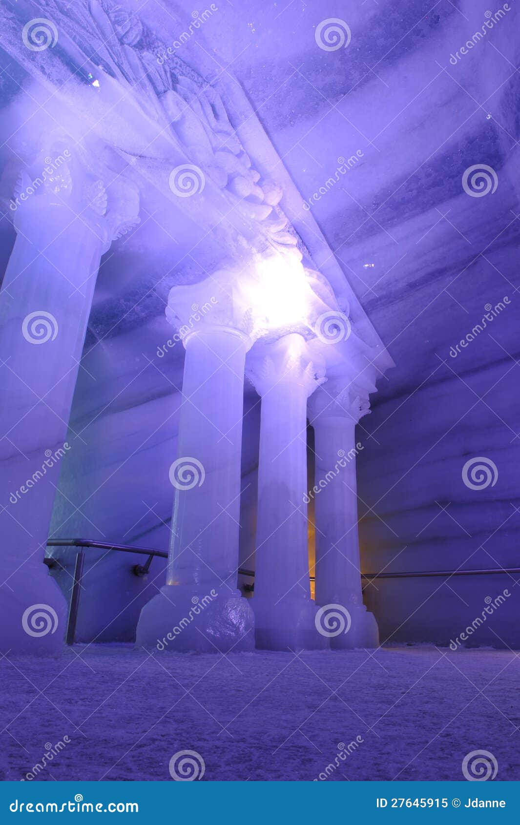 Underground Ice World in Violet Light Editorial Image - Image of violet ...
