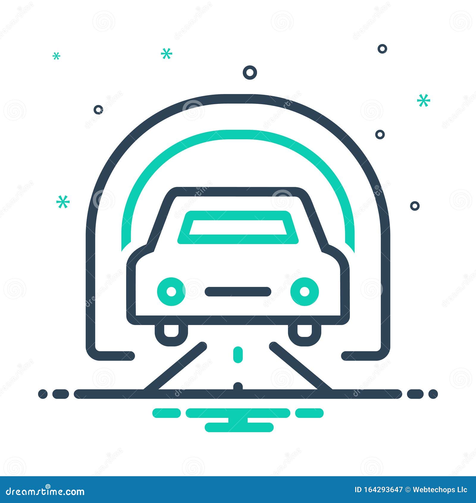 Mix Icon For Underground, Subterranean And Parking Cartoon Vector ...