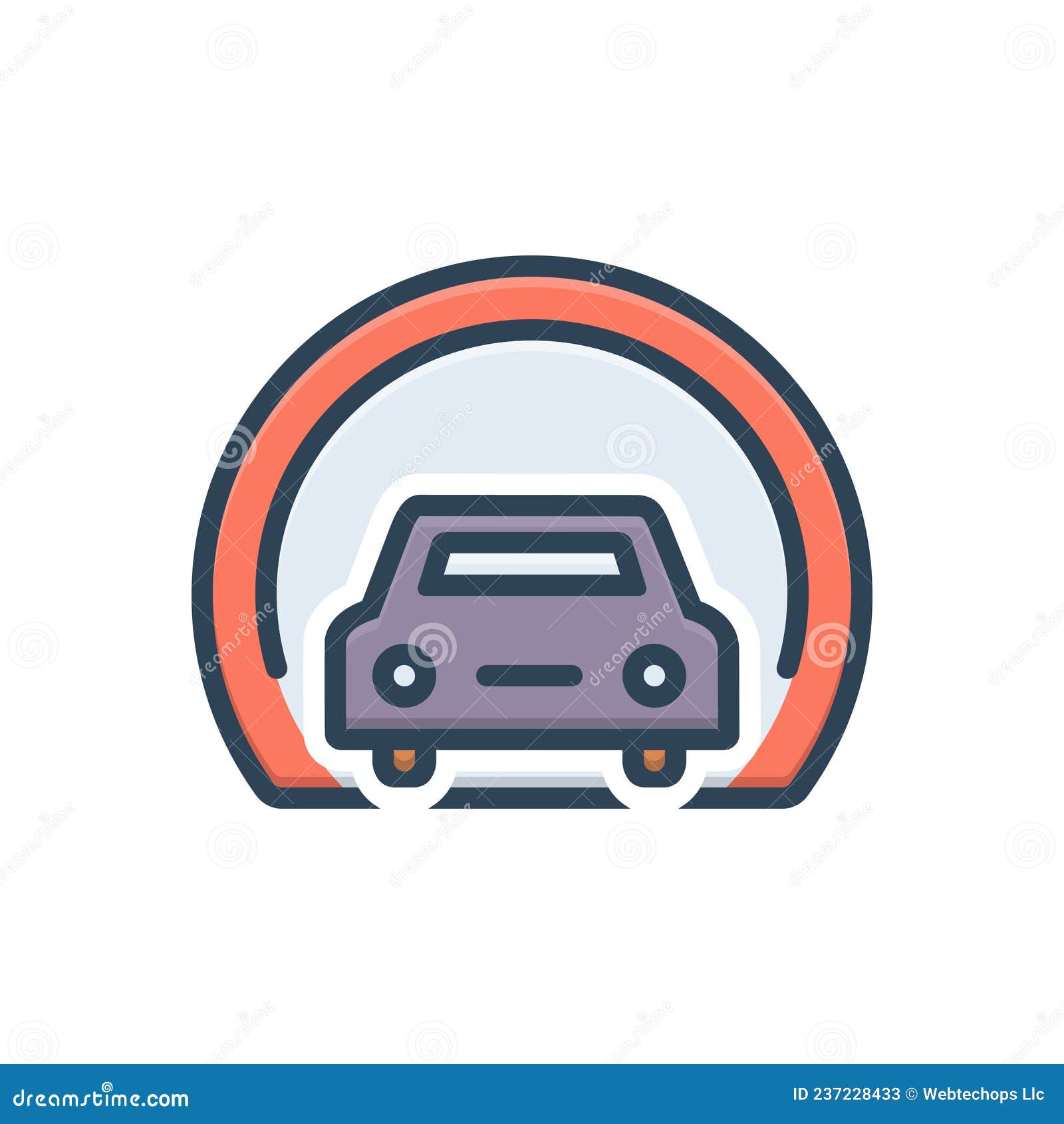 Color Illustration Icon for Underground, Transportation and Vehicle ...
