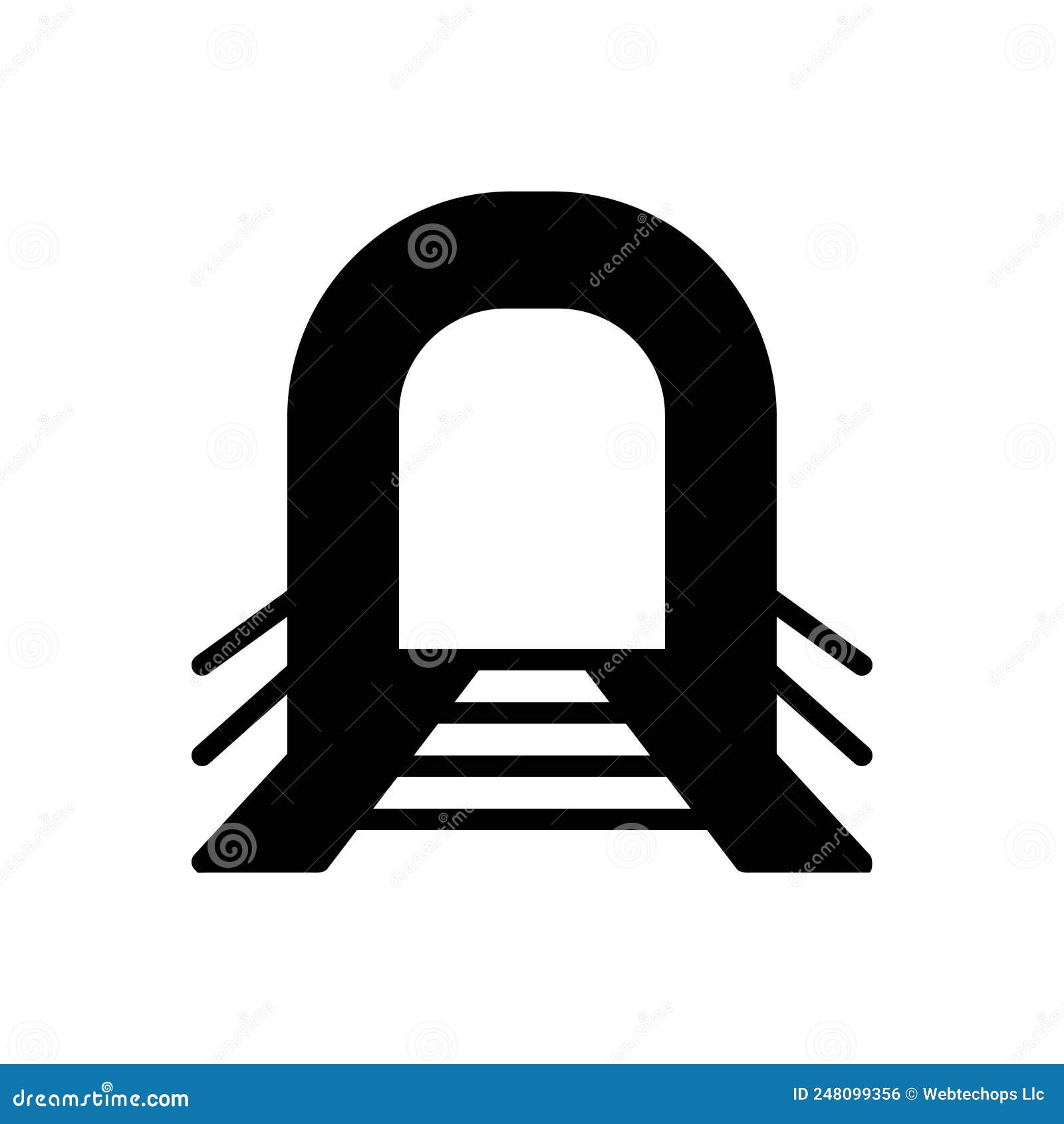 Black Solid Icon for Underground, Subterranean and Road Stock Vector ...