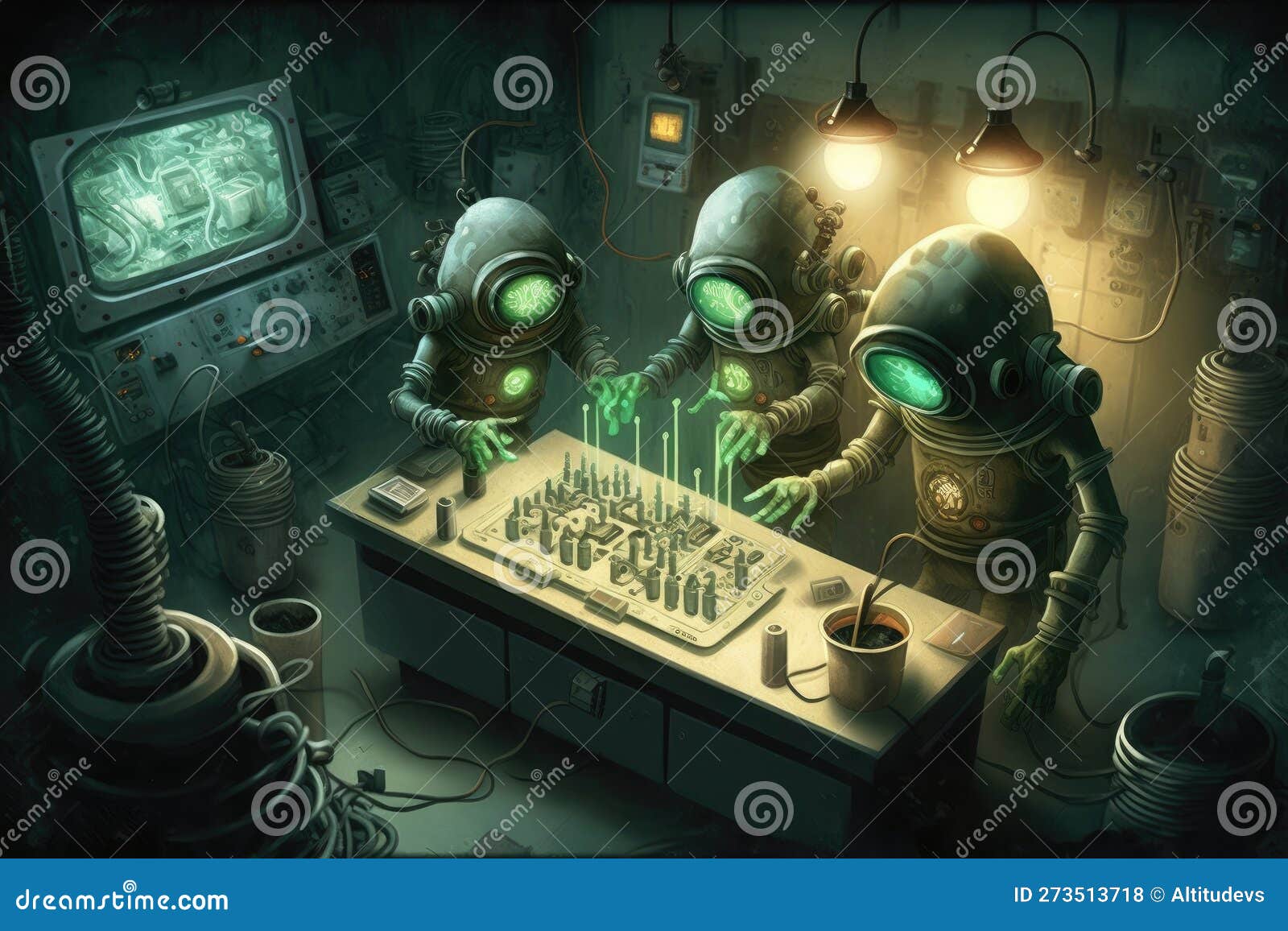 Underground Laboratory, with Androids Being Made for Nefarious Purposes ...