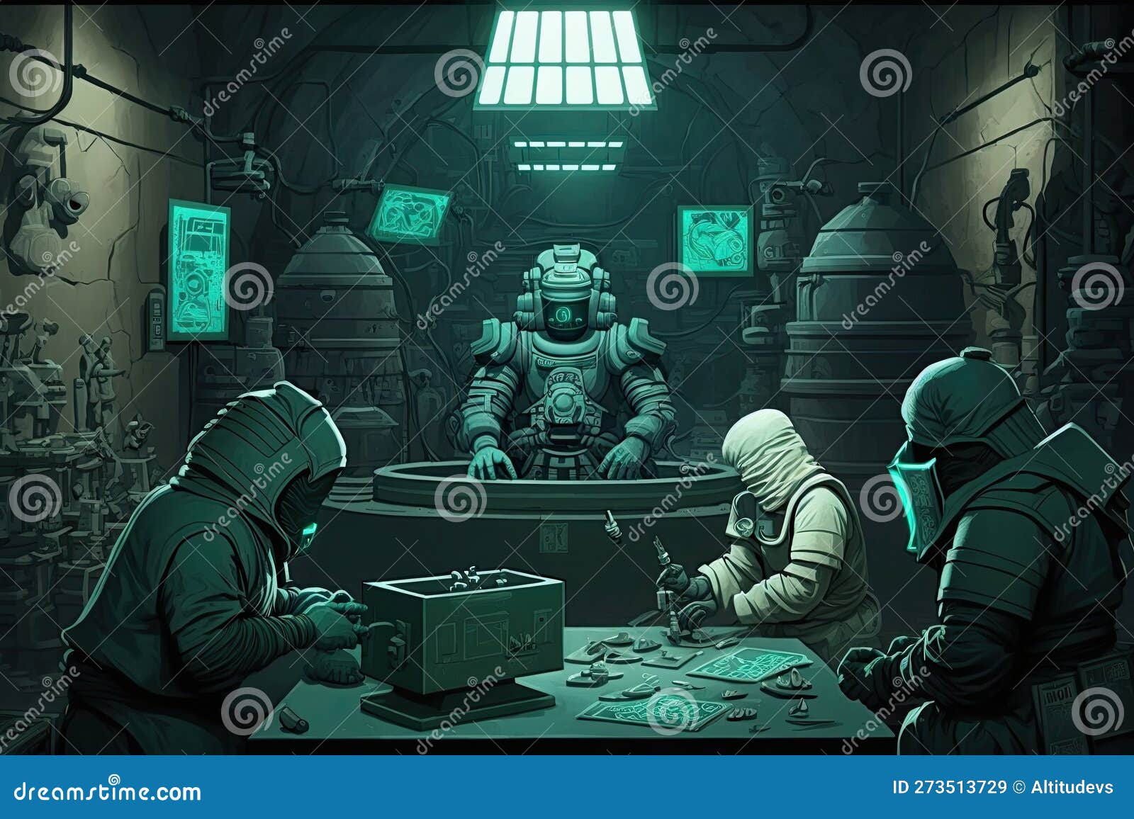 Underground Laboratory, with Androids Being Made for Nefarious Purposes ...