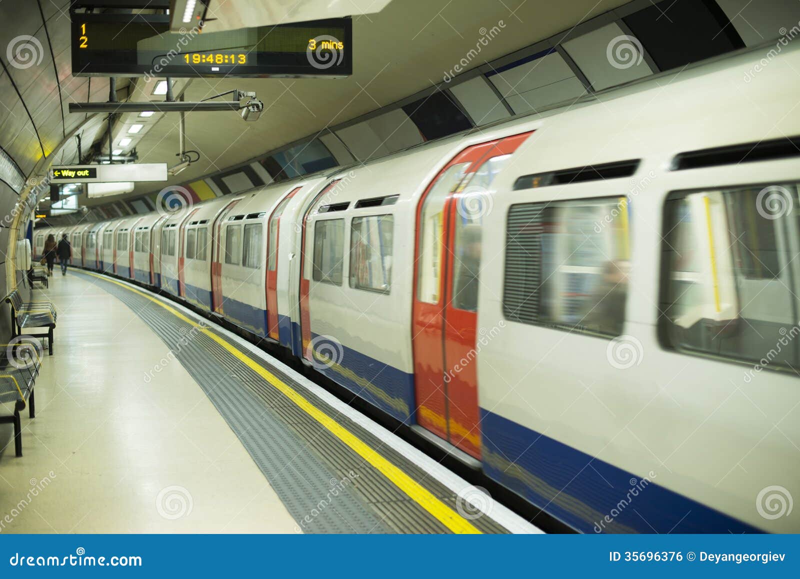 Underground in London stock photo. Image of public, transport - 35696376
