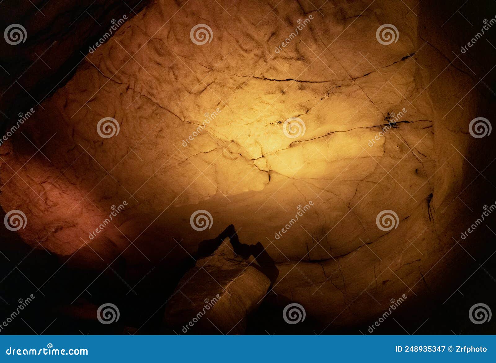 Underground at Mammoth Cave National Park Stock Image - Image of ...