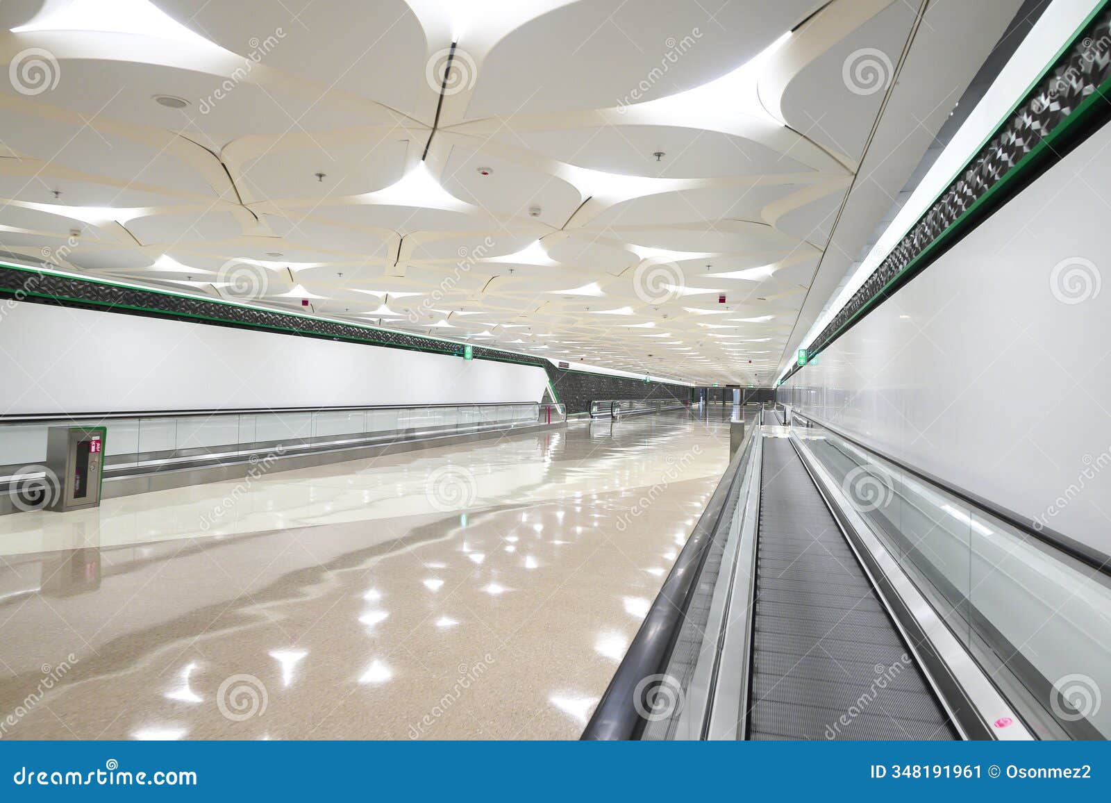 Underground Metro Station Transition Area in Doha Qatar Stock Image ...