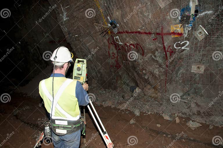 Underground Mine Surveyor editorial photography. Image of black - 90749072
