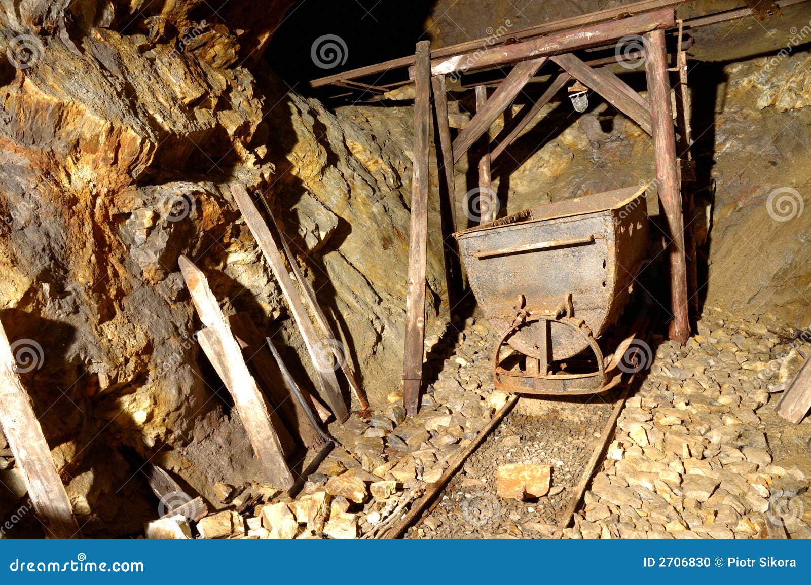Underground mine trolley stock photo. Image of manufacturing - 2706830