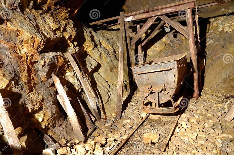 Underground mine trolley stock photo. Image of manufacturing - 2706830