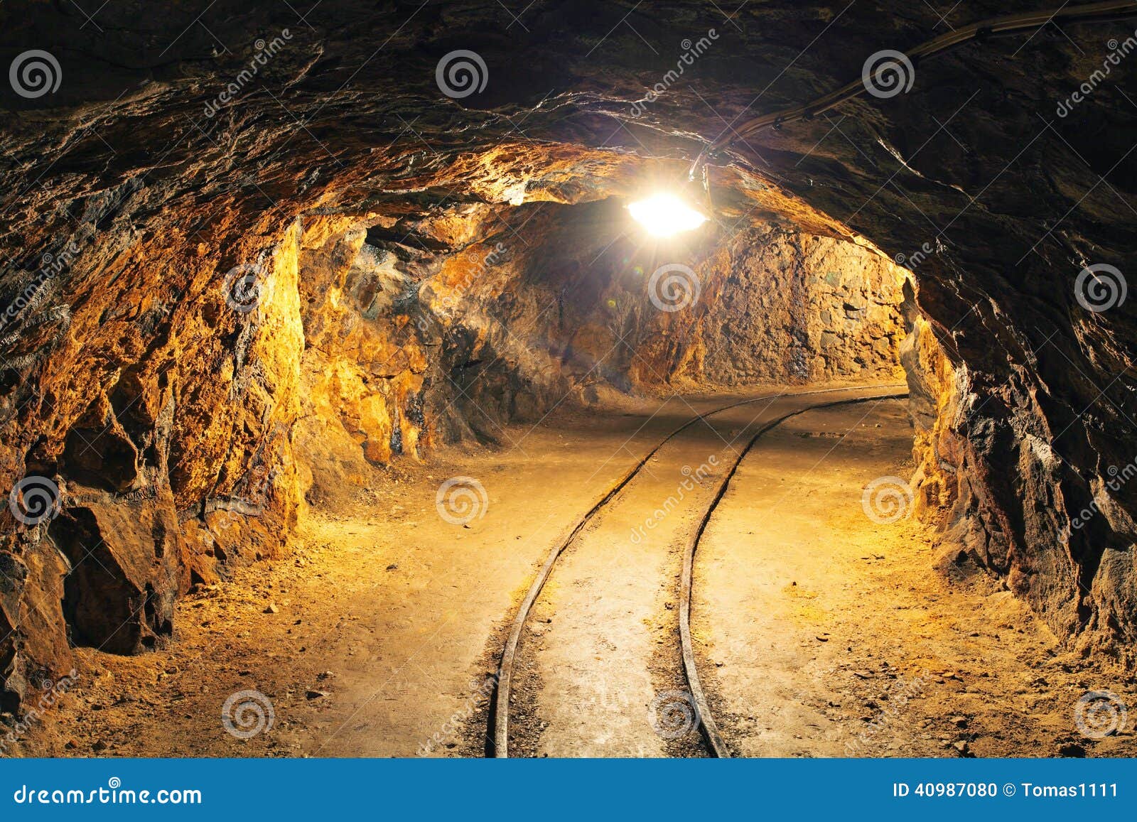 Underground Mine Tunnel, Mining Industry Stock Image | CartoonDealer ...