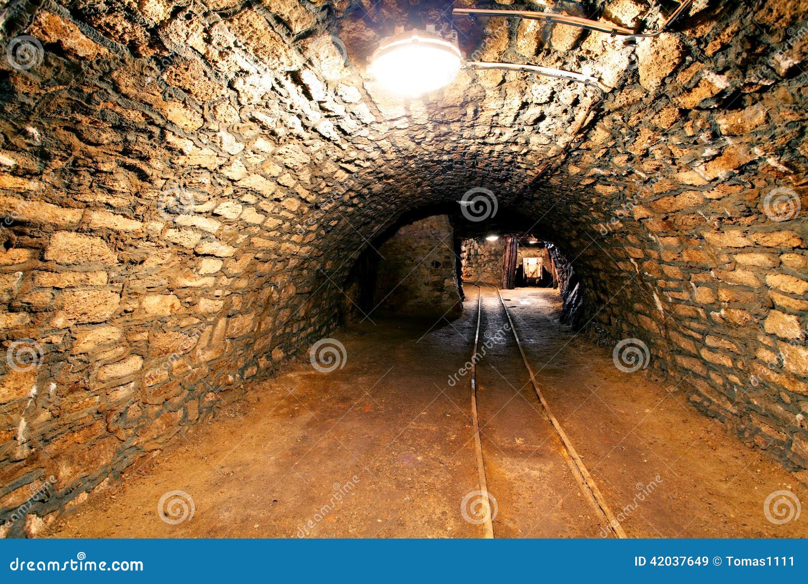 Underground Mine Tunnel, Mining Industry Stock Image - Image of coal ...