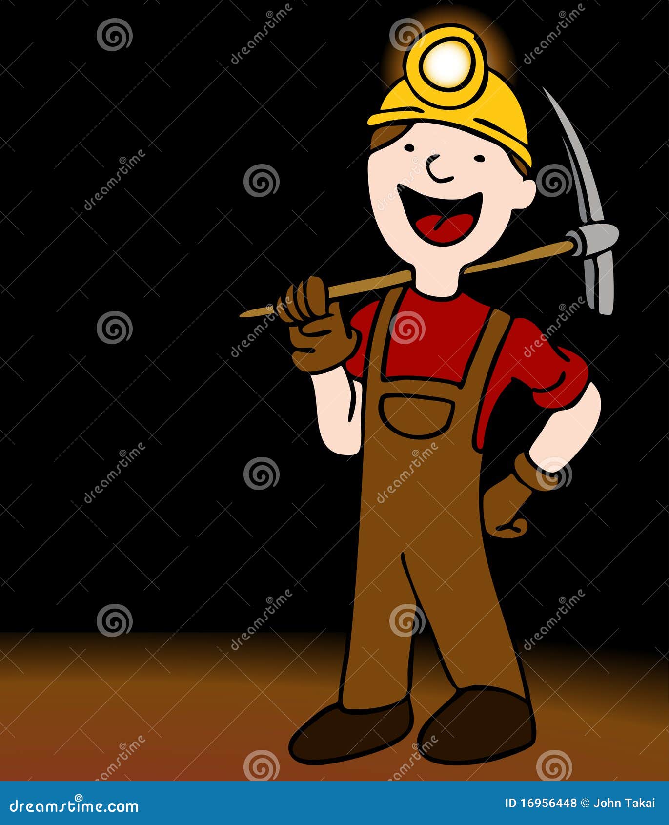 Underground Miner Cartoon Character Stock Vector - Illustration of ...