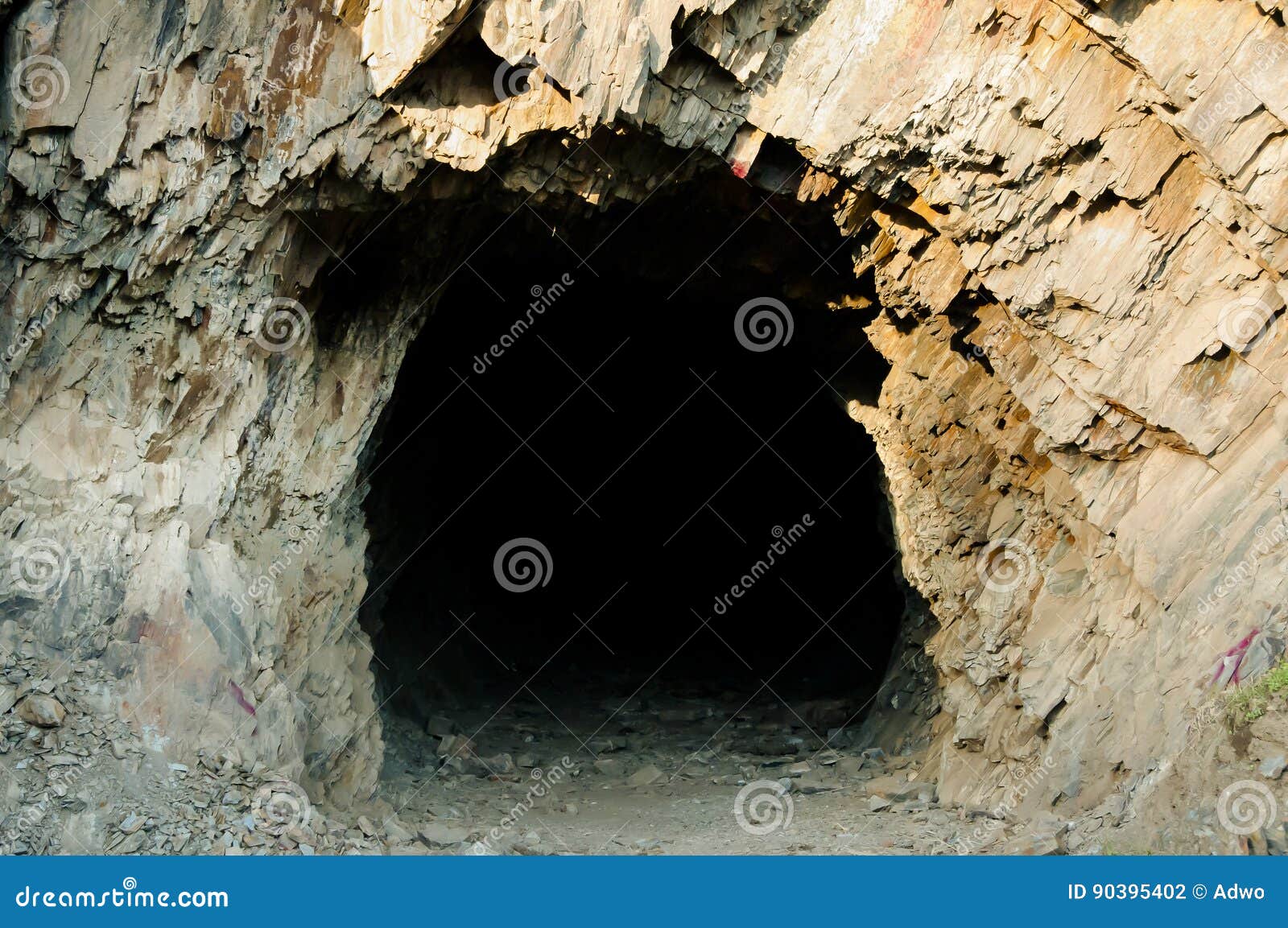 Underground Mining Tunnel Entrance Stock Photo - Image of coal, dark ...