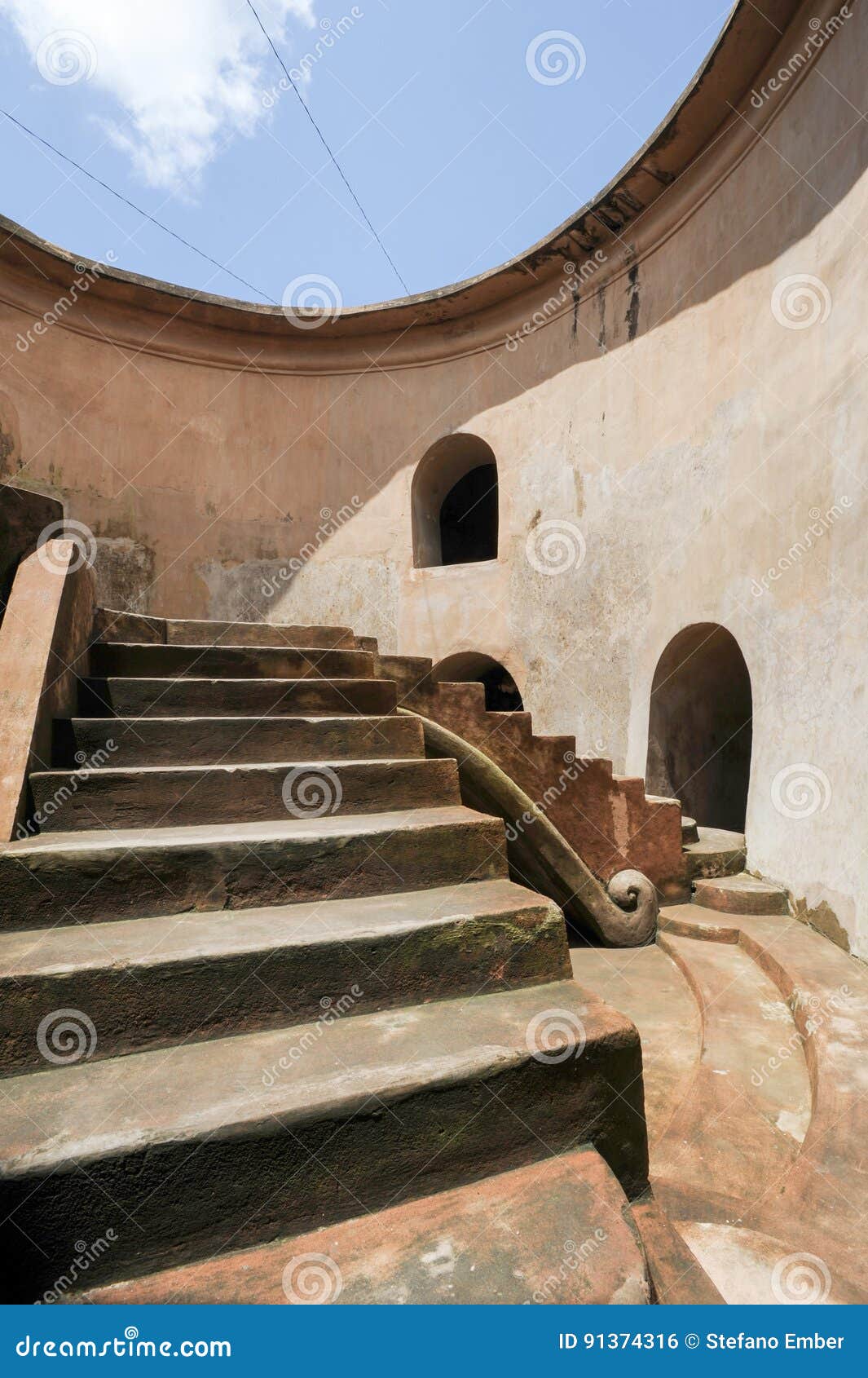 Underground Mosque at Yogyakarta on the Island of Java Stock Photo ...