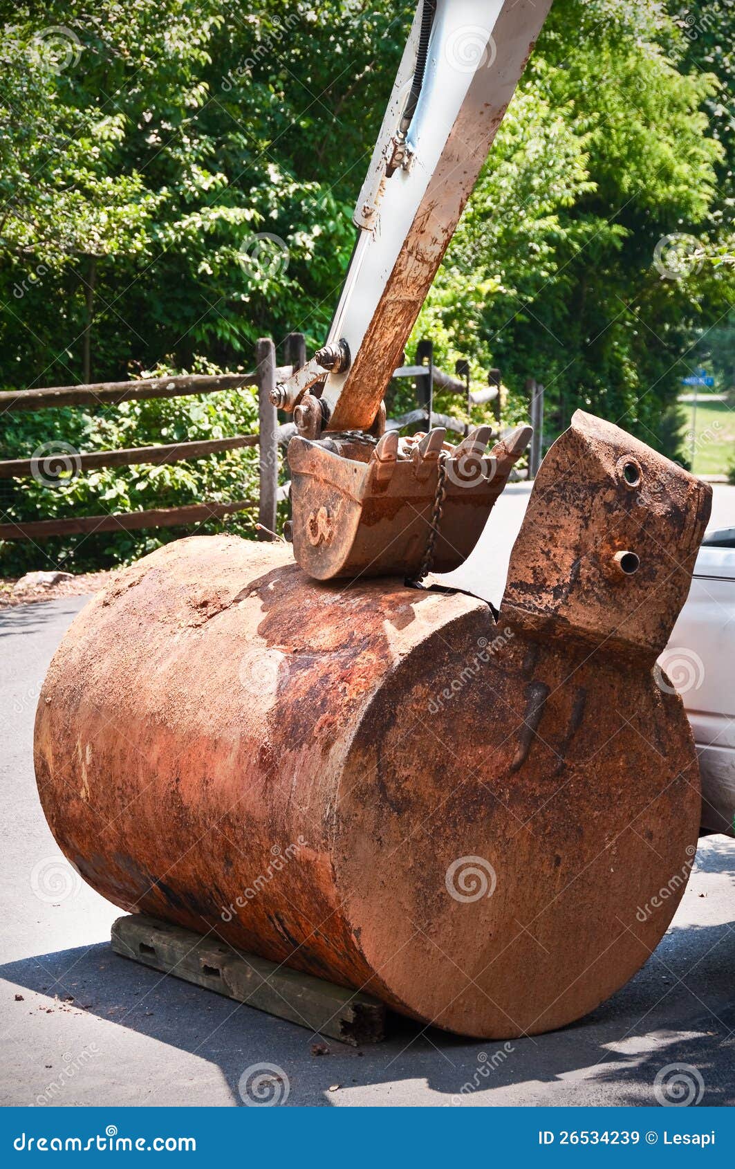 Underground Oil Storage Tank. Stock Image - Image of remediation ...