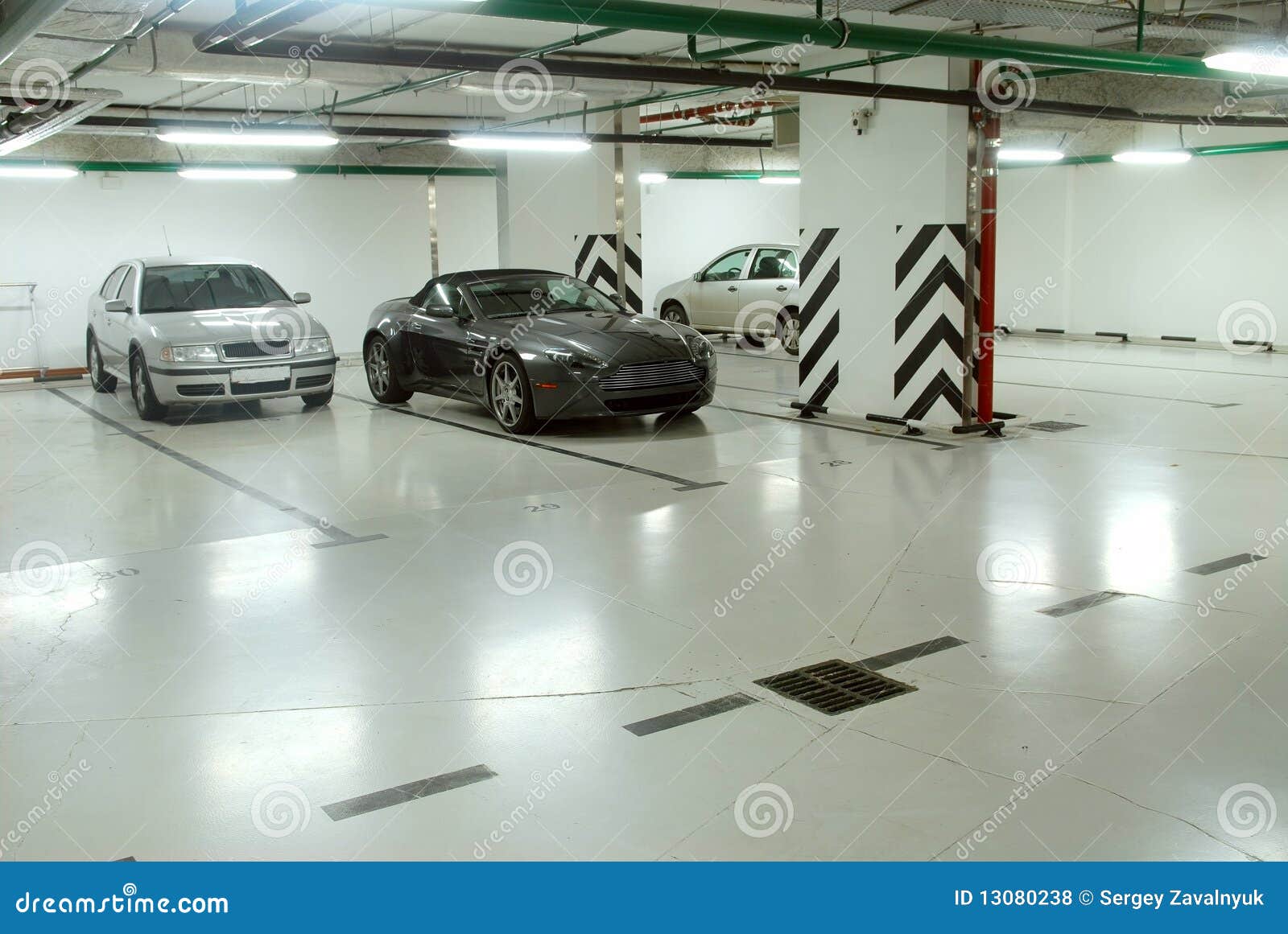 Jet Fan At Underground Parking Area. Ventilation Fan In The Parking Lot ...