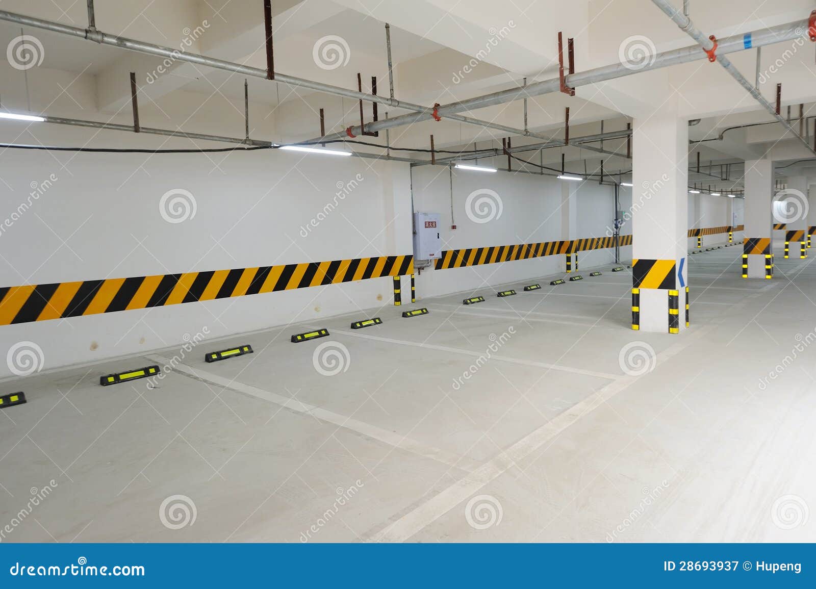 Jet Fan At Underground Parking Area. Ventilation Fan In The Parking Lot ...