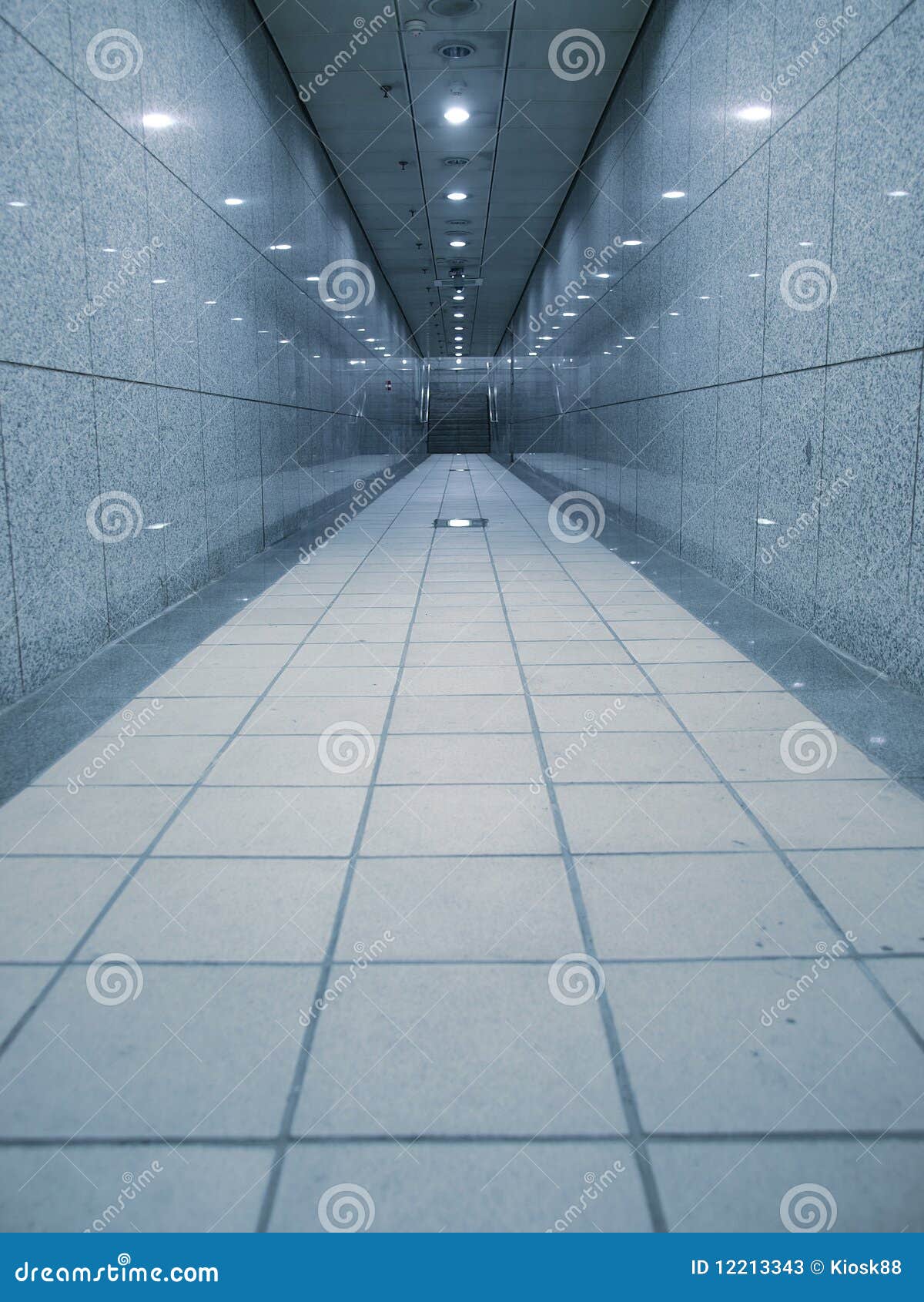 Underground passage stock image. Image of burnish, background - 12213343