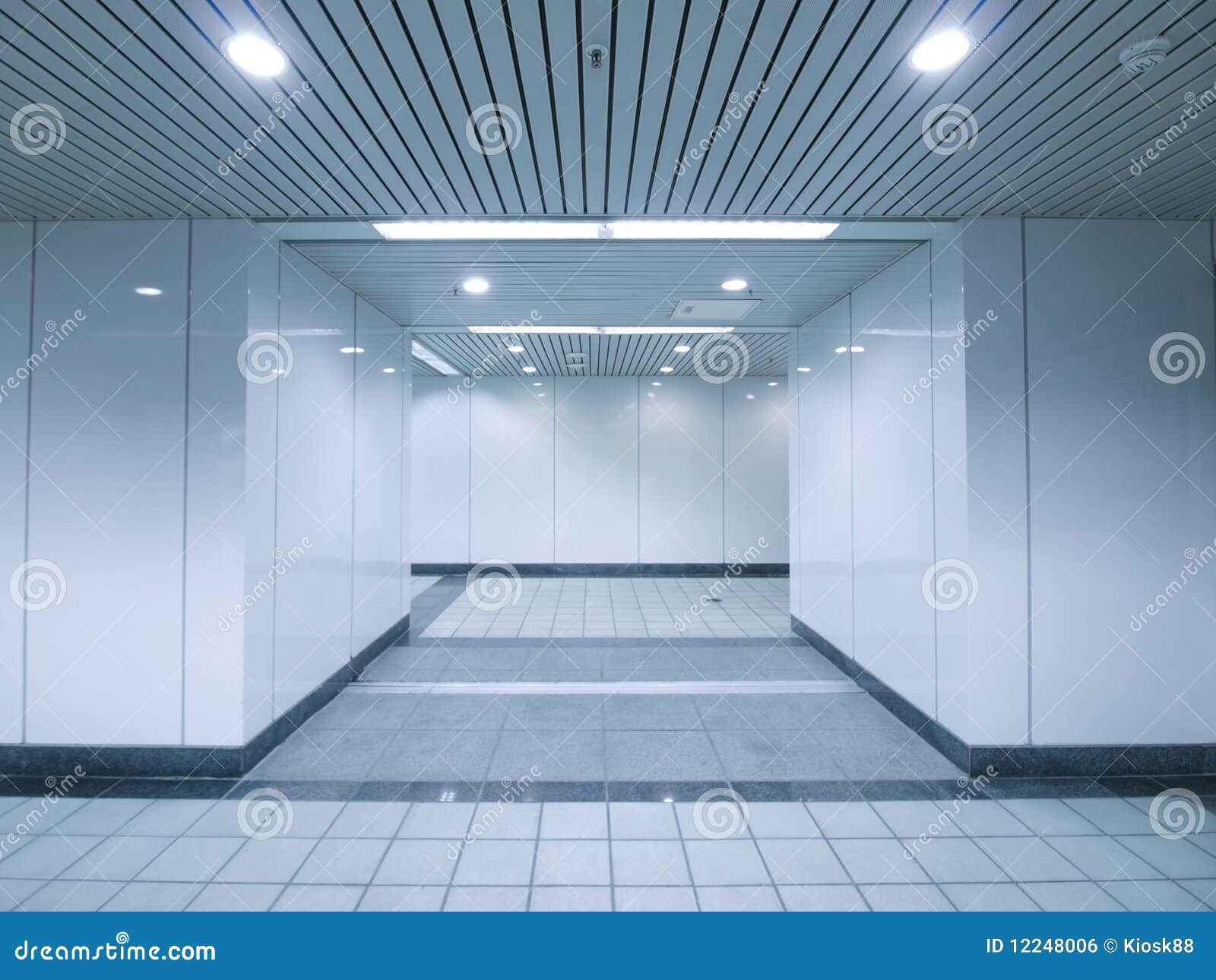 Underground passage stock photo. Image of dome, blue - 12248006