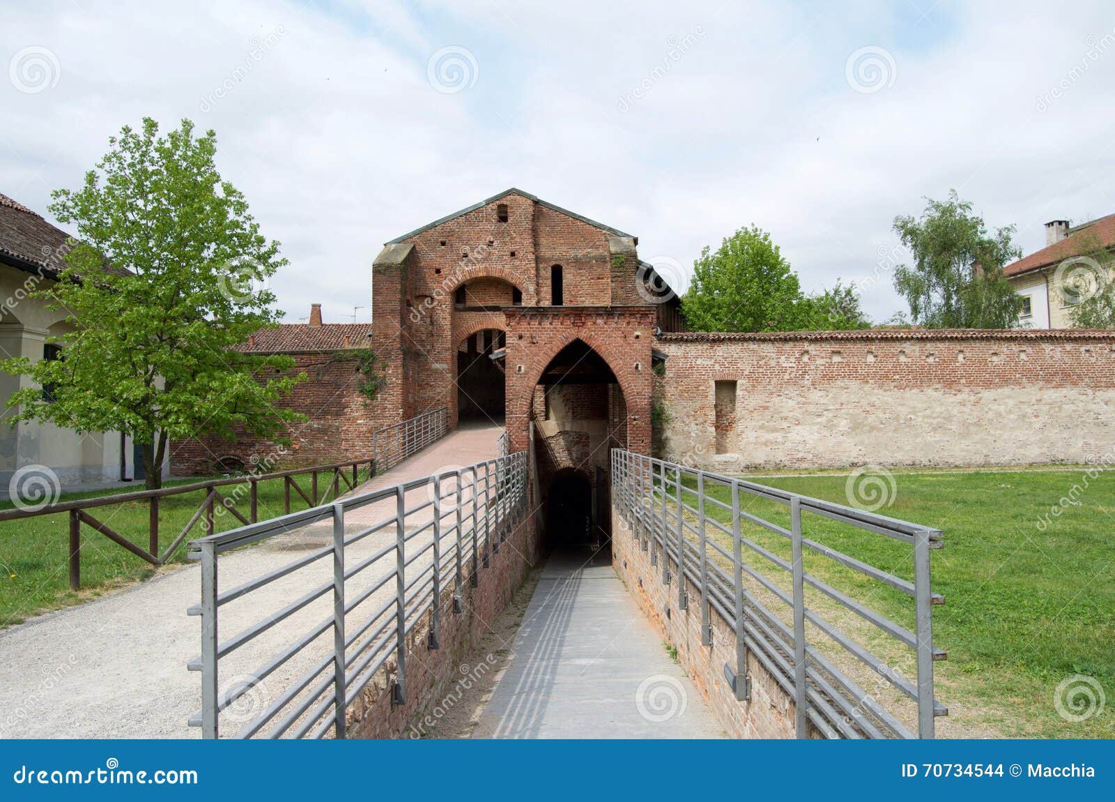 Underground Passage of the Castle Stock Photo - Image of arches, sforza ...