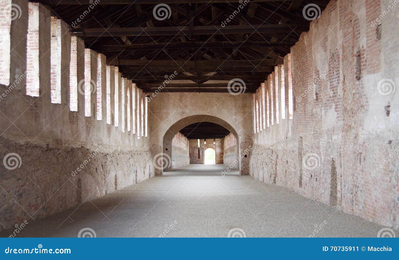 Underground Passage of the Castle Stock Image - Image of ages ...