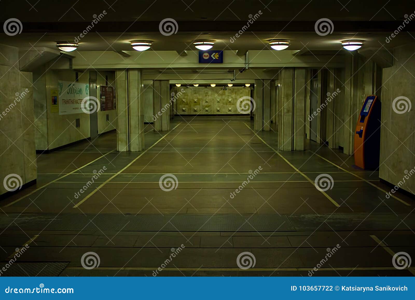 Underground Passage of the Metro Editorial Photography - Image of ...