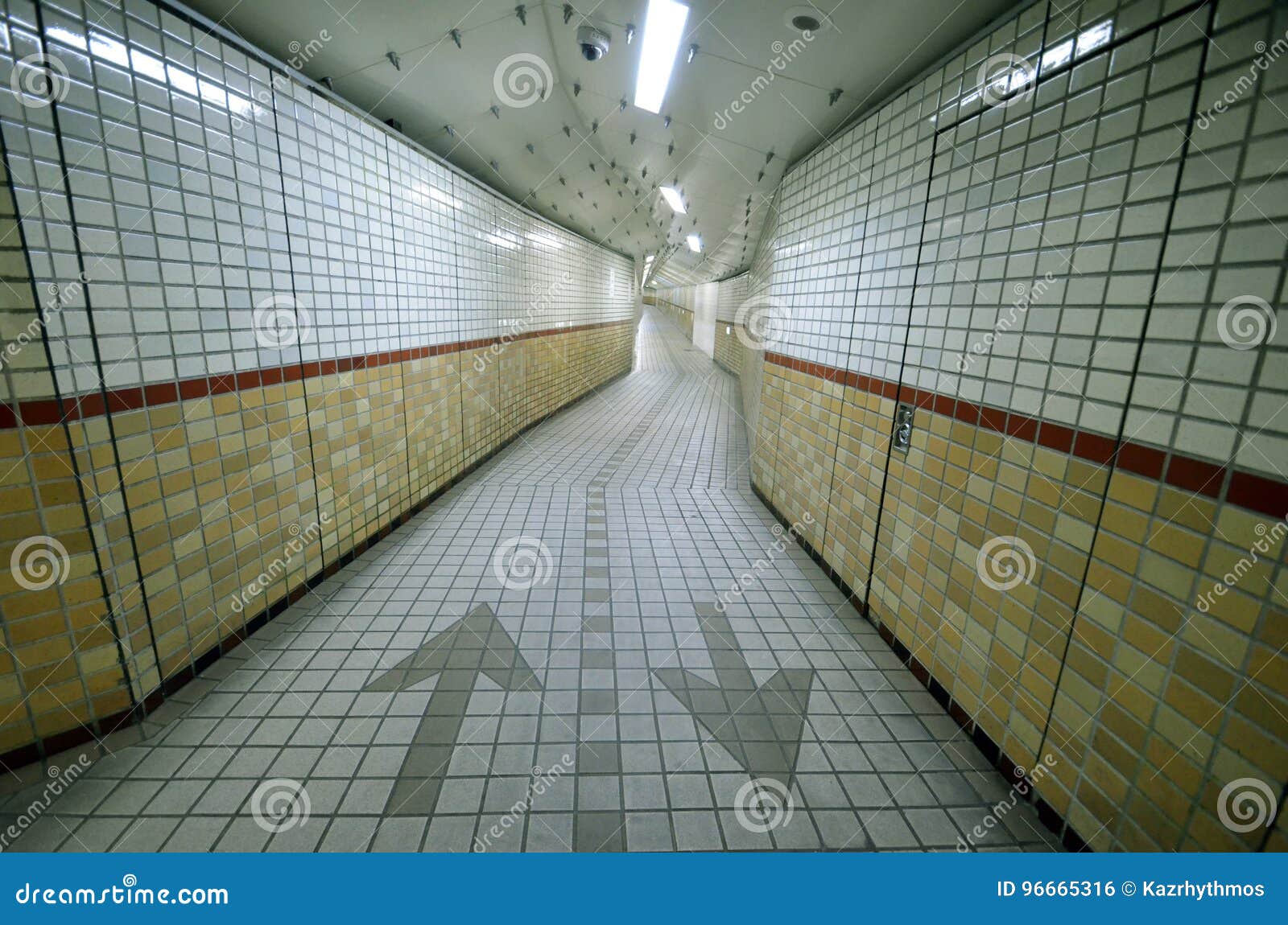 Underground Passage in Osaka Stock Photo - Image of white, passage ...