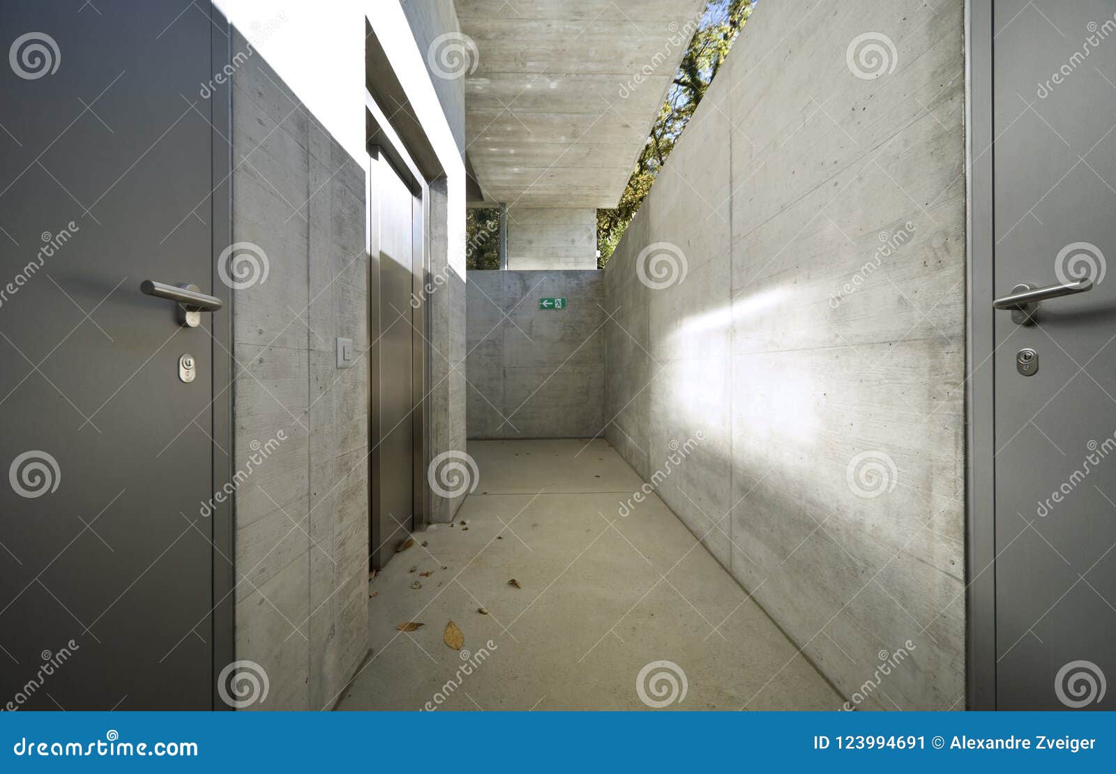 Underground Passage but Still Illuminated by the Sun of a Concrete ...