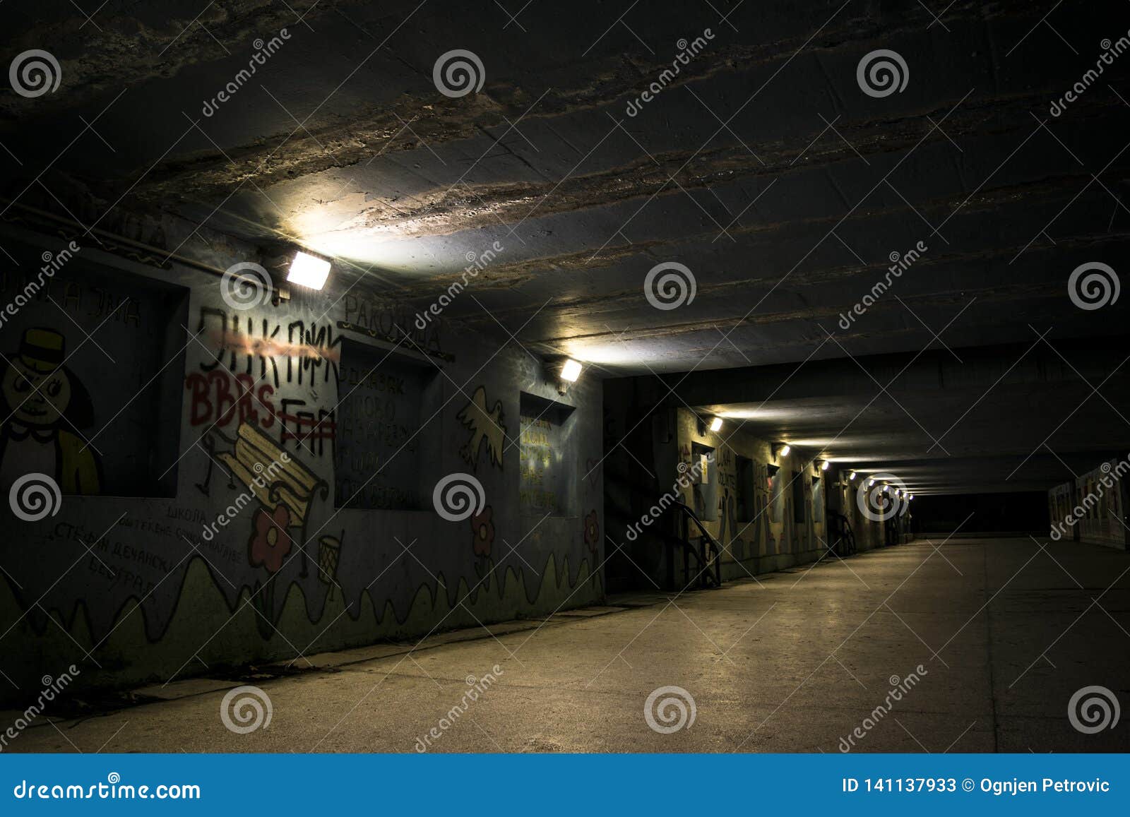 Underground passage stock image. Image of belgrade, underground - 141137933