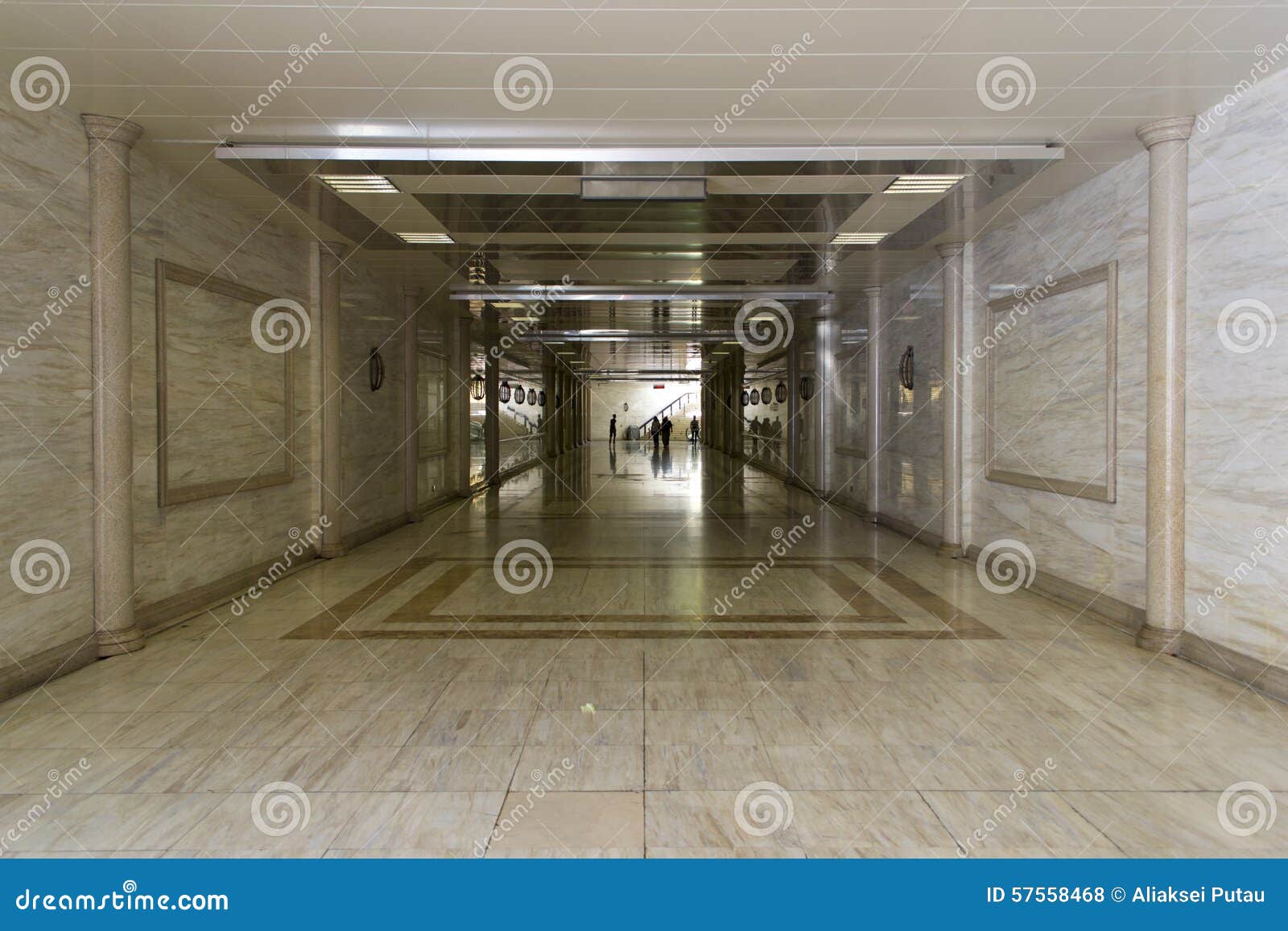 Underground Pedestrian Crossing Stock Photo - Image of white, slab ...