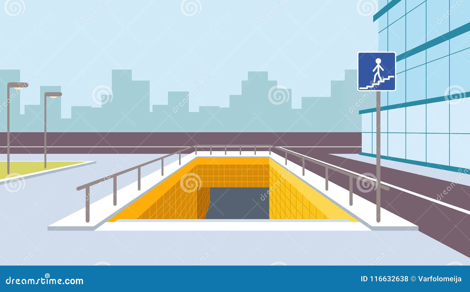 Pedestrian Tunnel On The Golden Horn To The Mamaray Subway Under ...