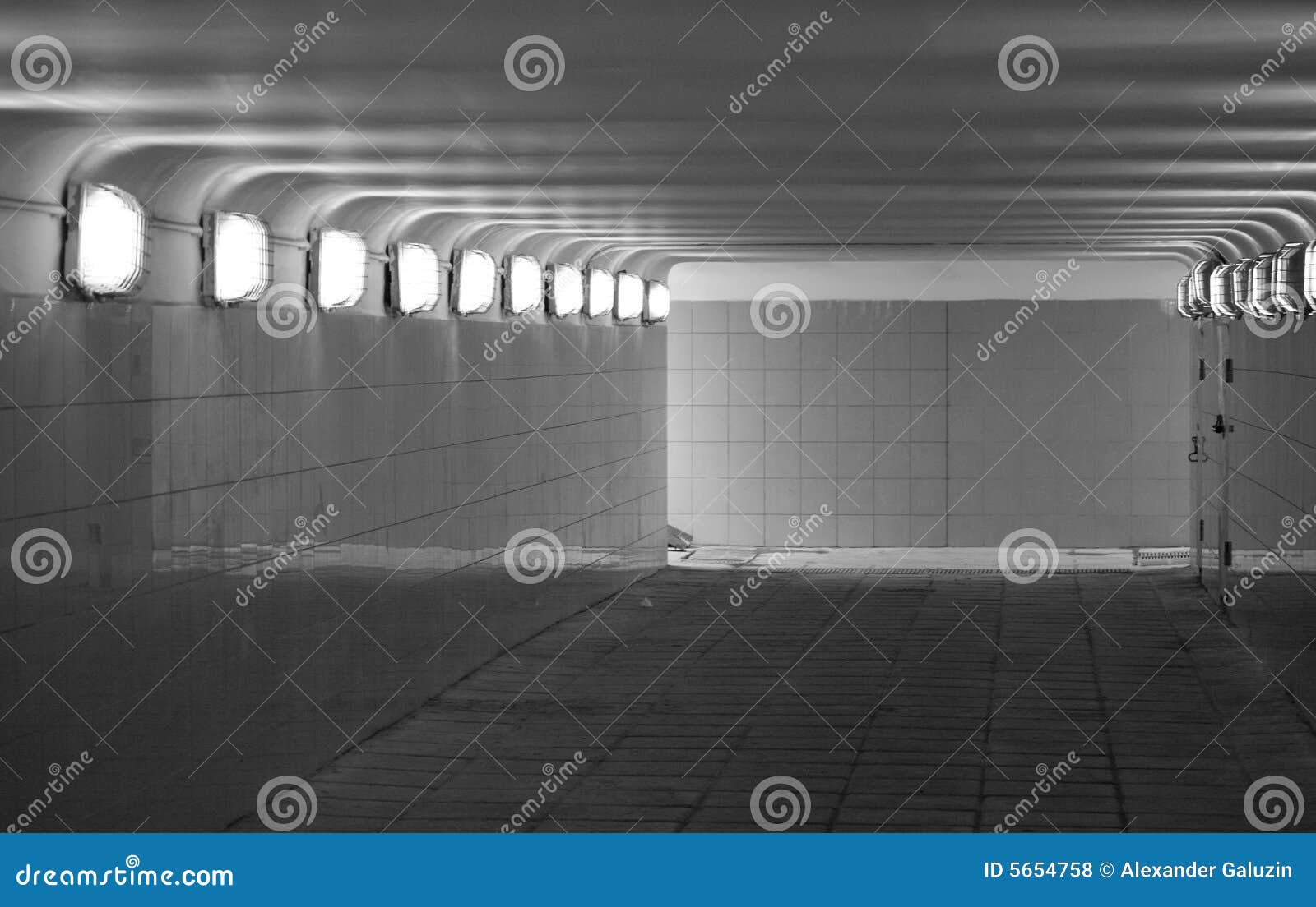 Underground Pedestrian Crossing Through The Highway. Safe Road Crossing ...