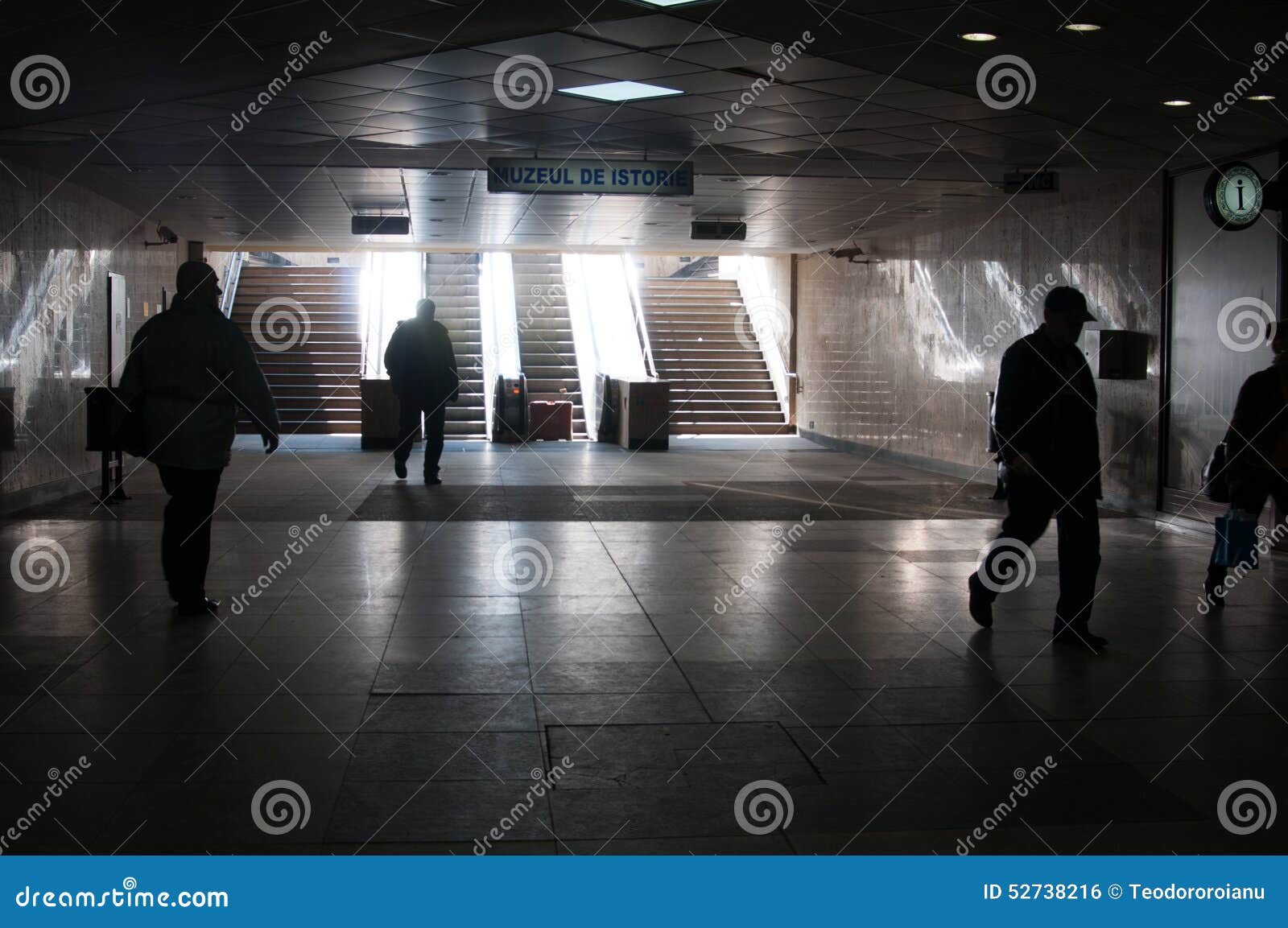Underground Pedestrian Passage Editorial Photo - Image of glows ...