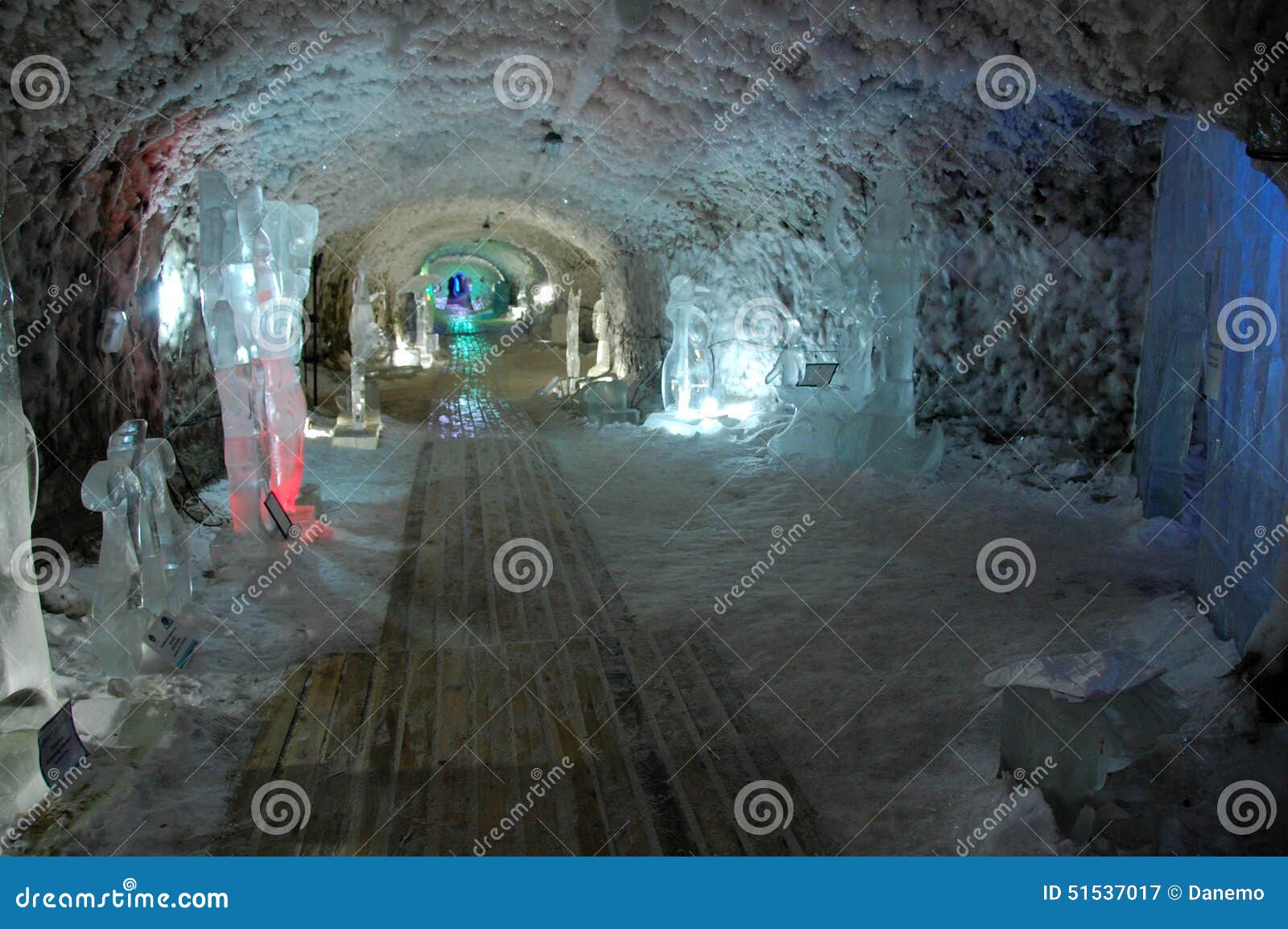 Underground Permafrost Ice Cave Stock Image - Image of sculpture, cold ...