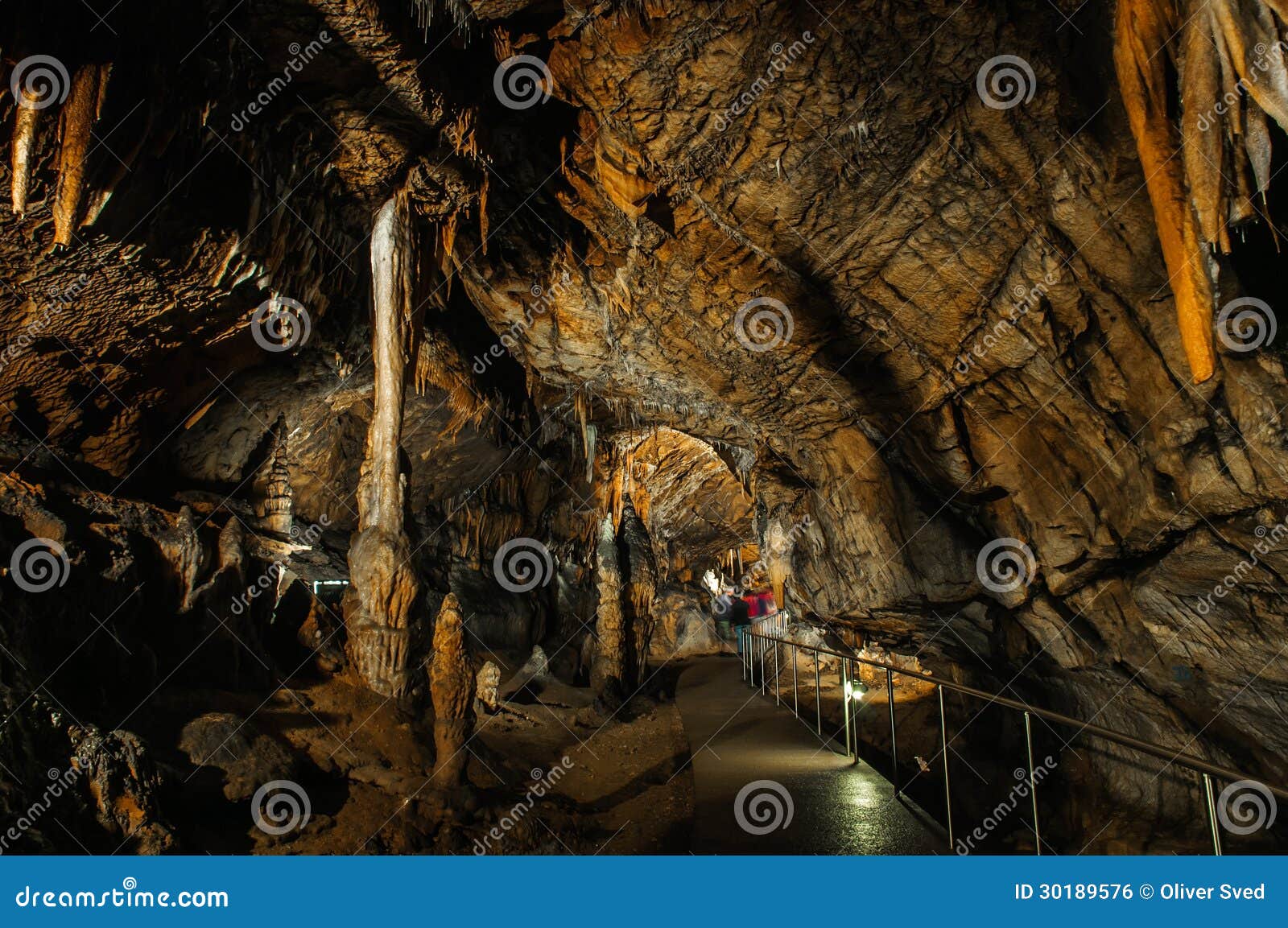 Underground Photo in a Cave Stock Photo - Image of subterranean ...