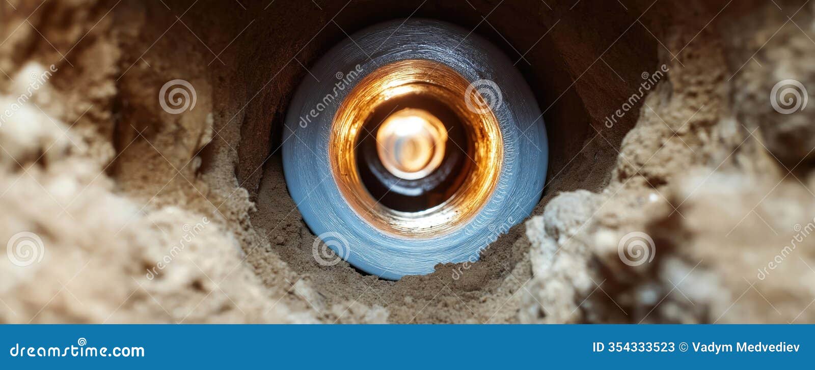 Underground Pipe Liner Curing Process. Expert View Shows Resin Curing ...