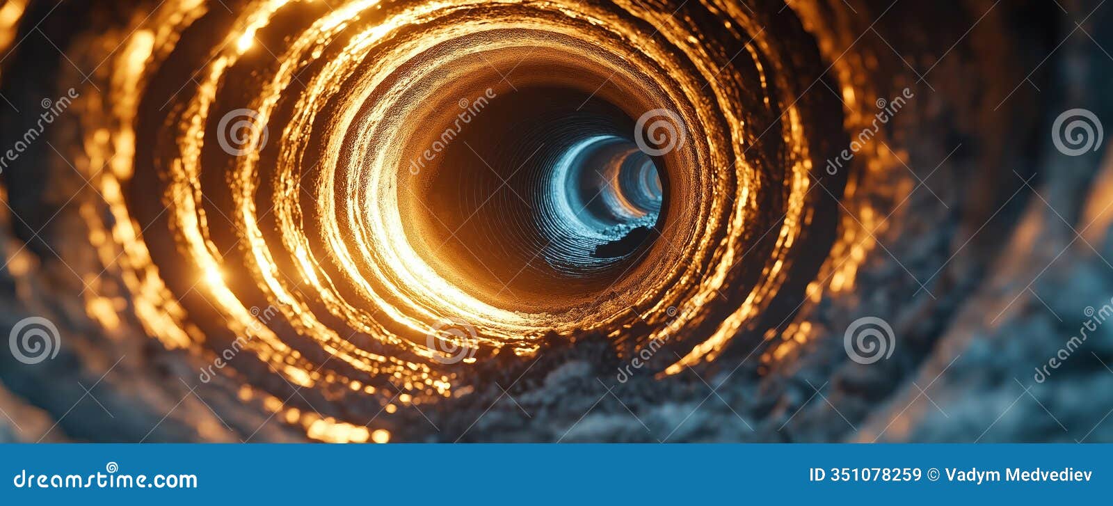 Underground Pipe Relining Process. Expert Work Shows Bright Resin ...