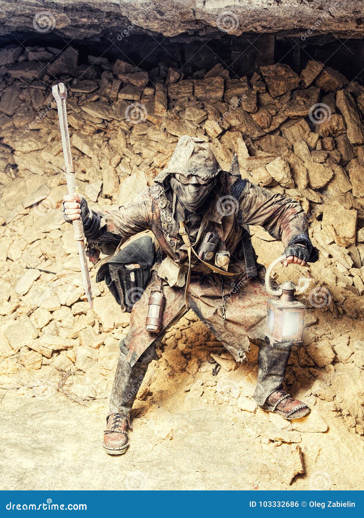 Underground Post Apoc Beast Stock Photo - Image of frightening, nuclear ...