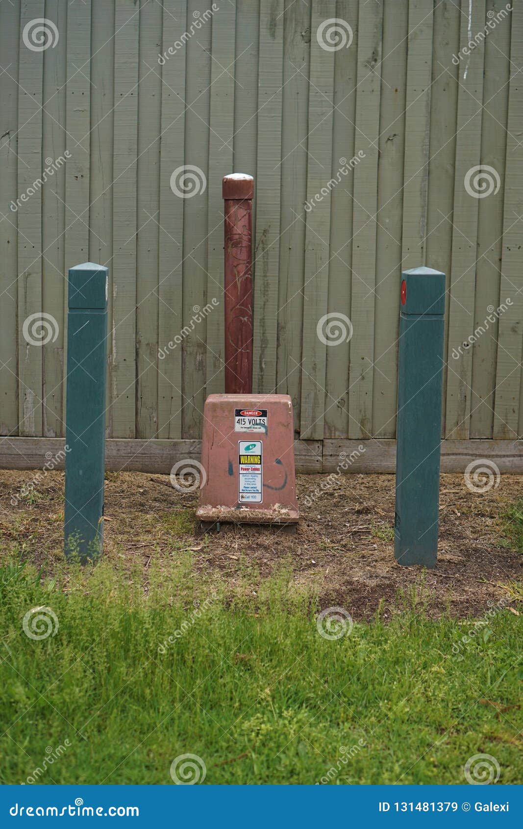 Underground Power Cables Warning Sign Editorial Stock Image - Image of ...